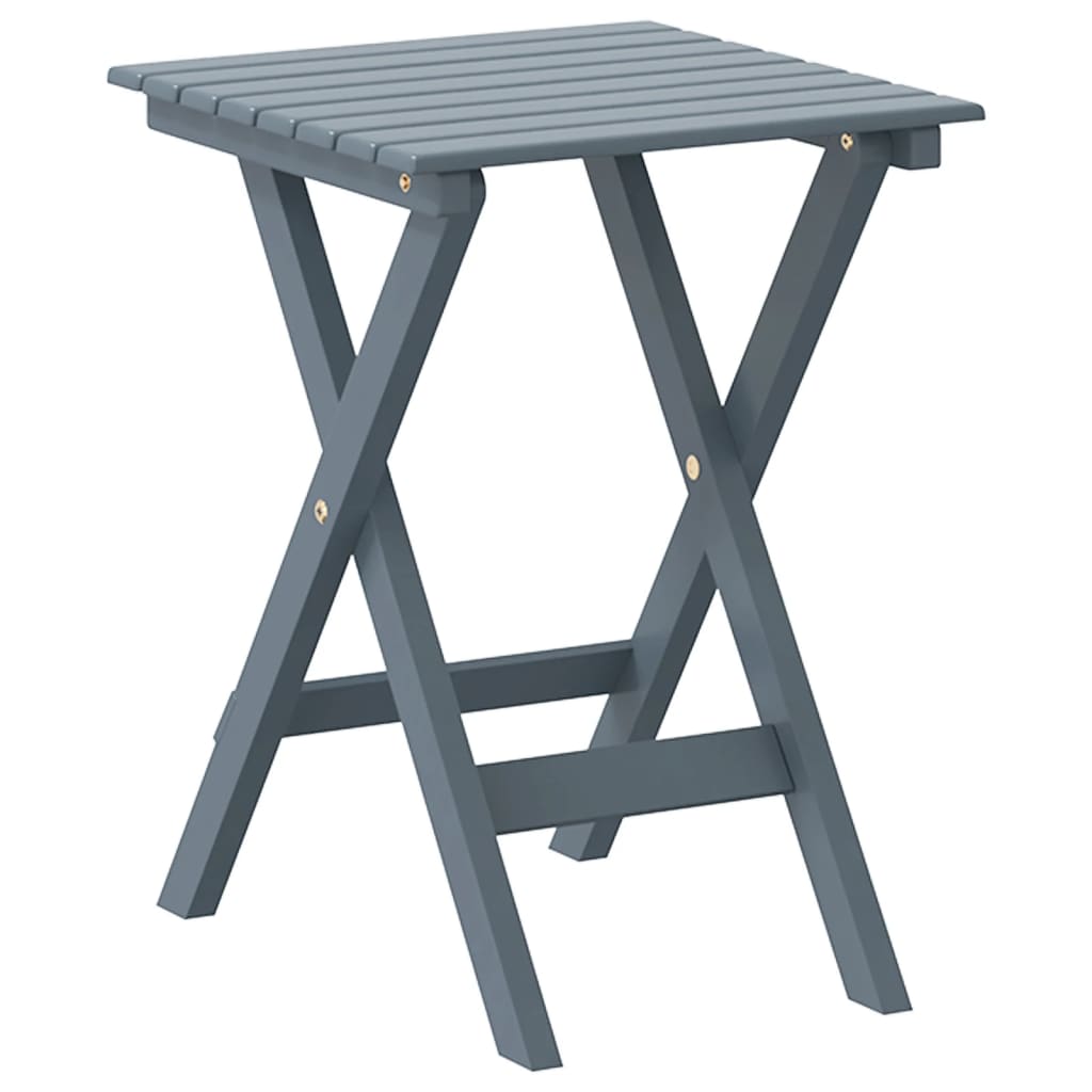 Table d'appoint pliante en bois de peuplier massif gris | Leroy Merlin