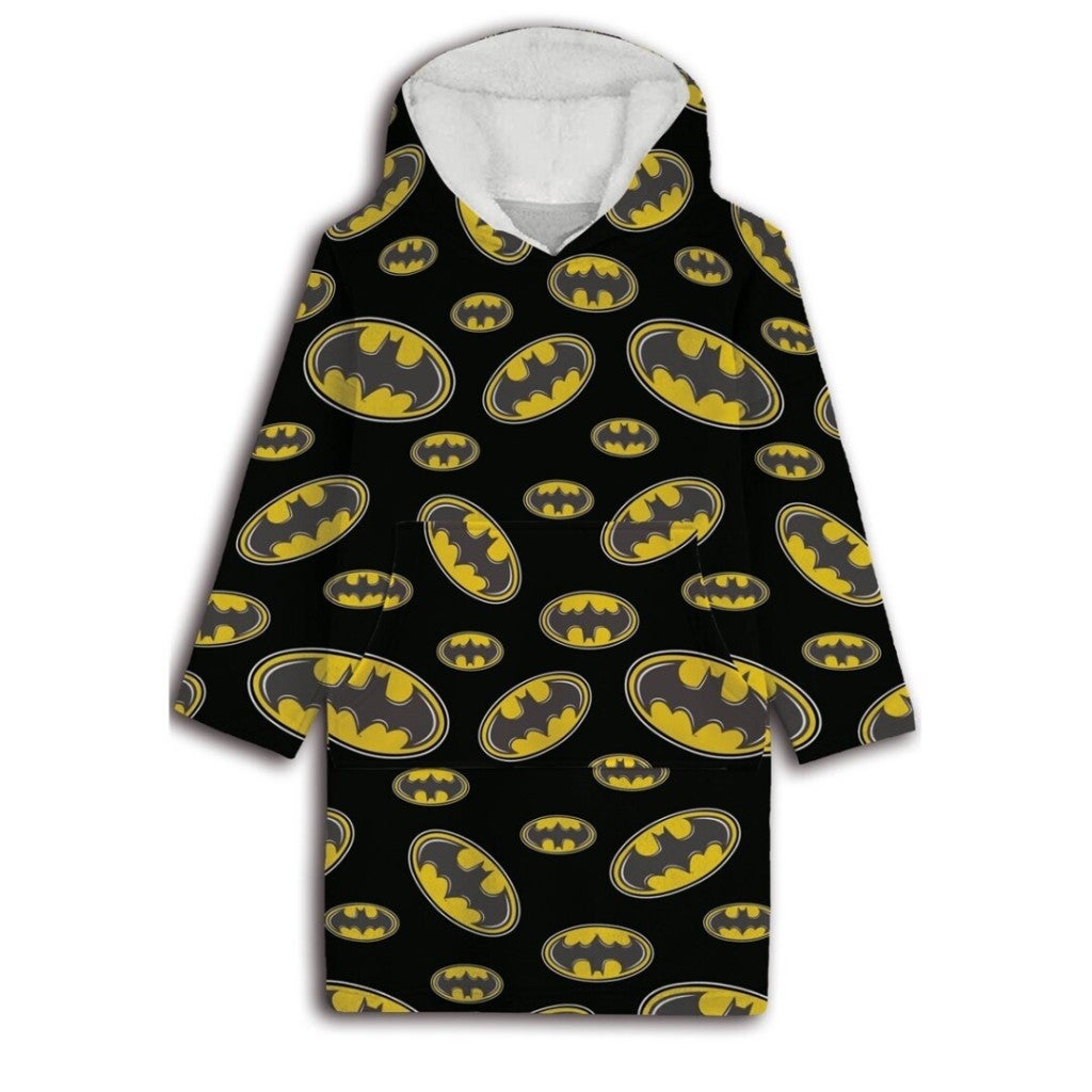 Couverture polaire en peluche Batman, poncho 7-14 ans | Leroy Merlin