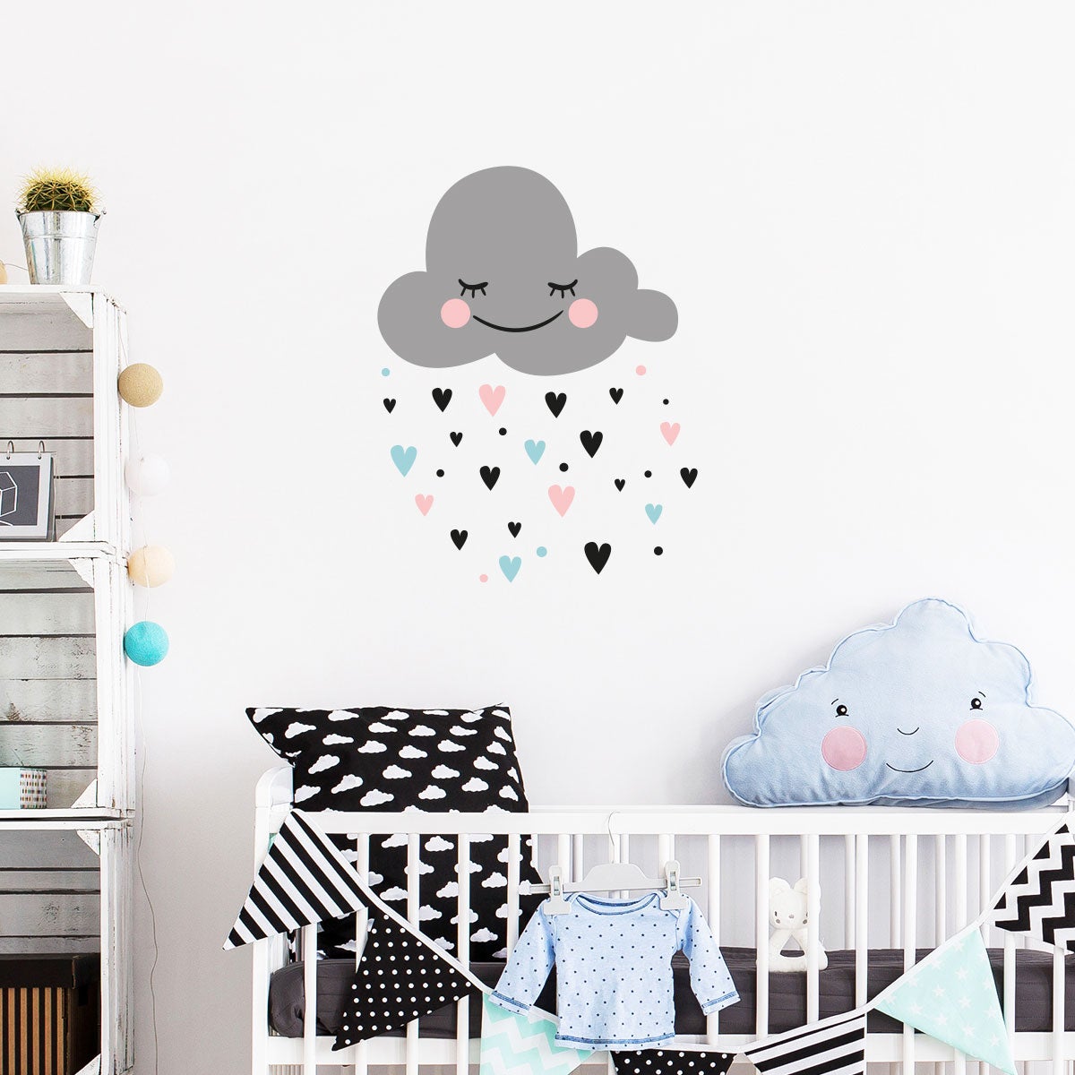 Stickers muraux | Sticker Mural Autocollant - NUAGE D'AMOUR SCANDINAVE ...