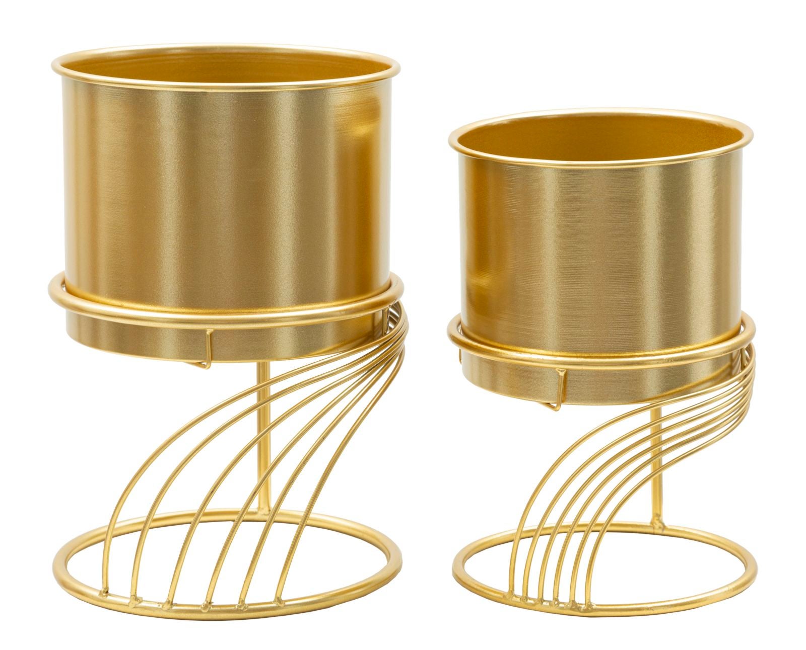 ENSEMBLE DE 2 SUPPORTS DE VASE EN SPIRALE CM Ø 23X35-20X30 | Leroy Merlin