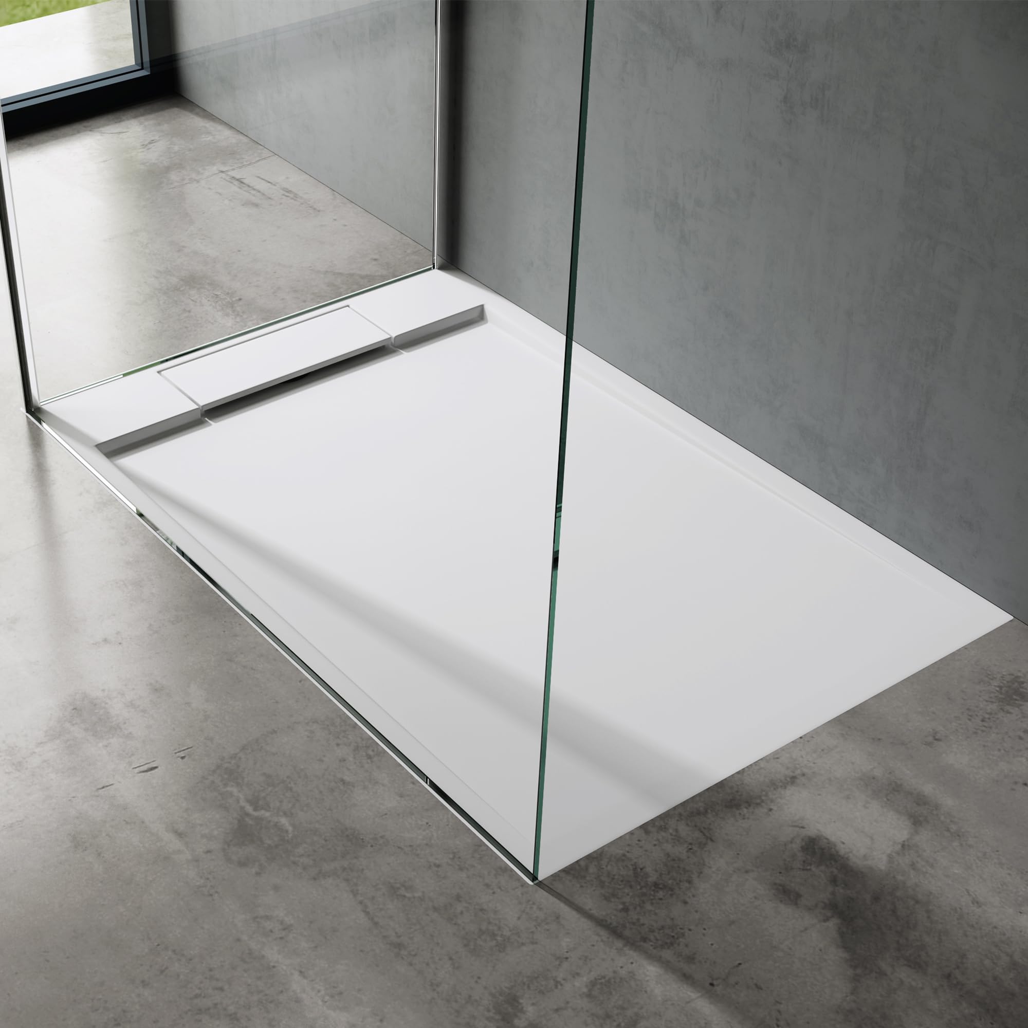 Doporro Receveur de Douche Design Ultra Plat 4 cm Bac à Douche ...