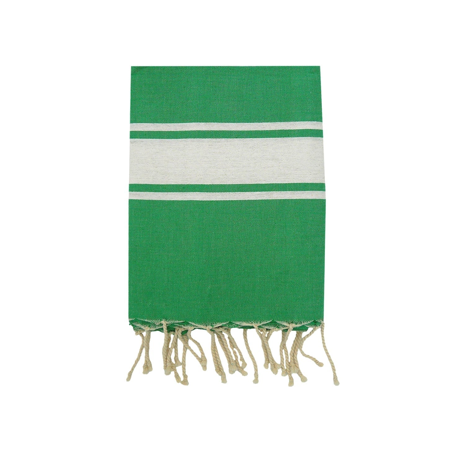 Fouta plate traditionnelle Vert 100x200 190g/m² - Kozo Vert Emeraude ...