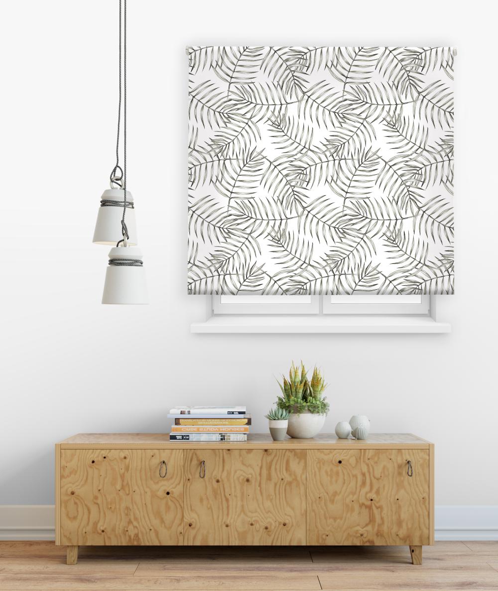 Estor Enrollable Happystor Tejido Translúcido Hojas 5 Estampado Digital ...