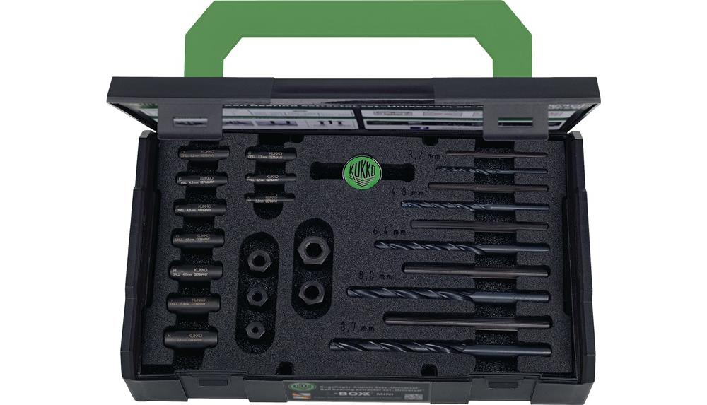 KUKKO Jeu d'extracteurs de vis 49-U-B M 5-M 16 25 pièces foret HSS | Leroy Merlin