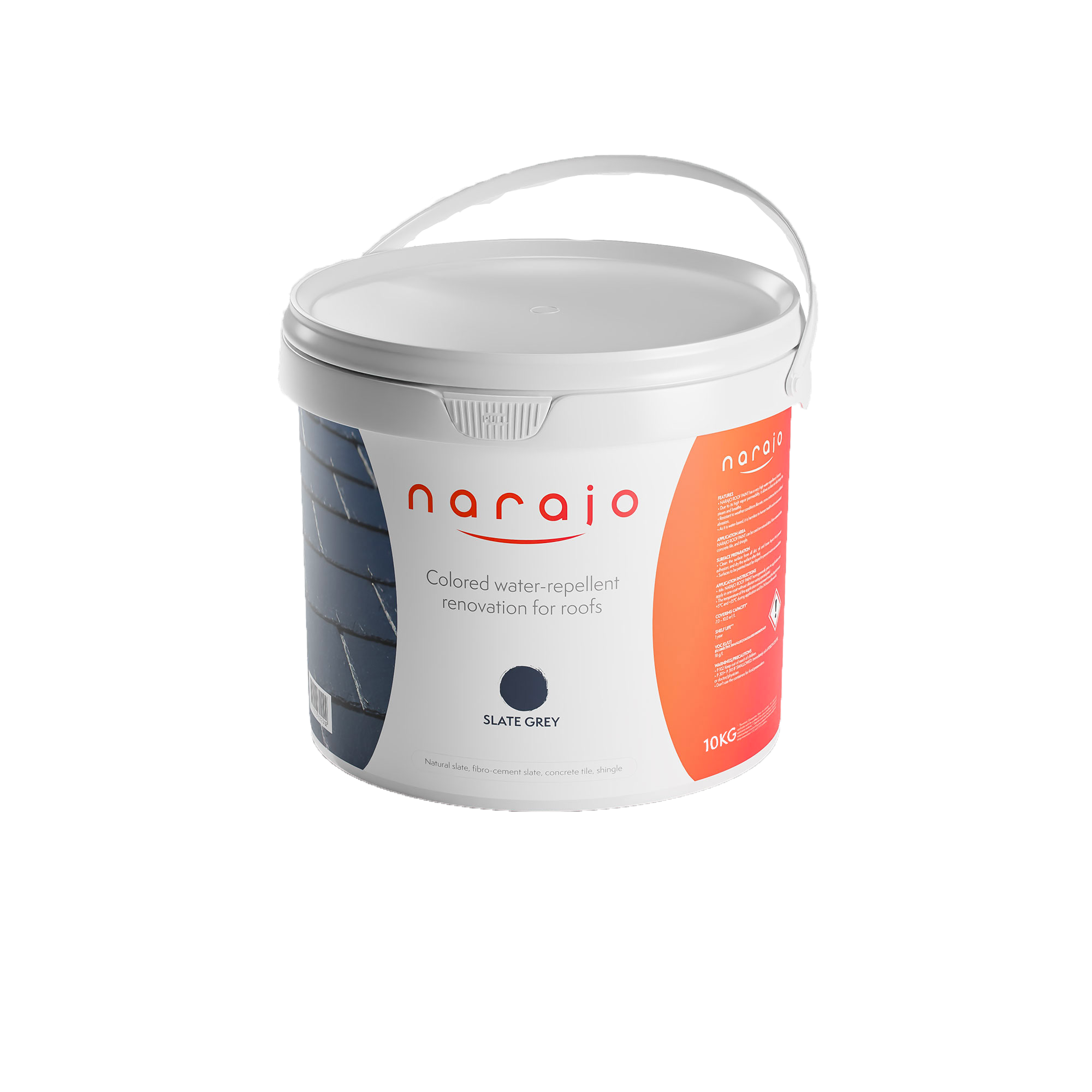 NARAJO® Peinture Hydrofuge Colorée - Gris Ardoise - Prêt à l'emploi ...