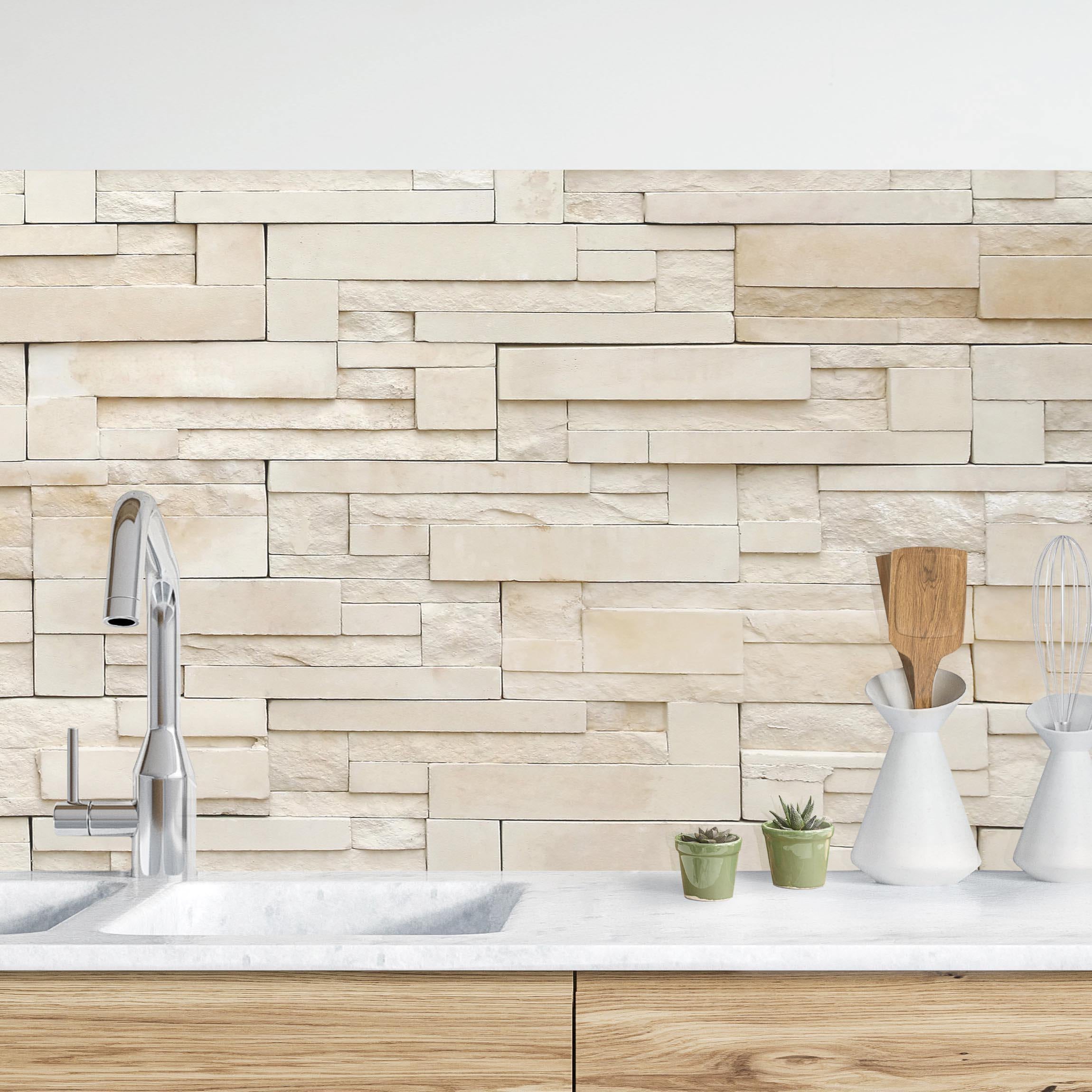 Crédence cuisine - Provence Stones 200 x 50 cm | Leroy Merlin