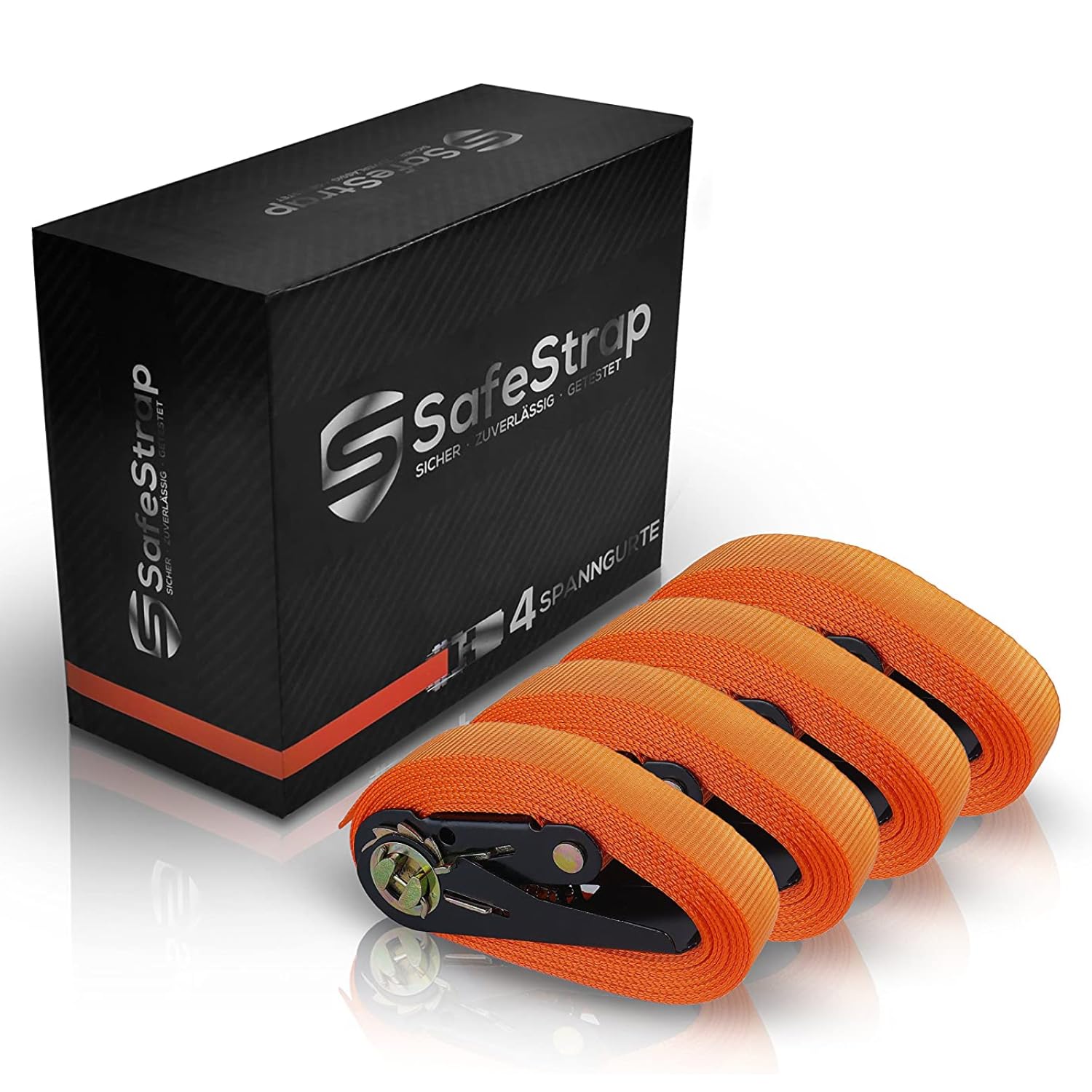 SafeStrap Sangles à Cliquet 6m - Capacité 1600kg, Robustes Conformes à ...