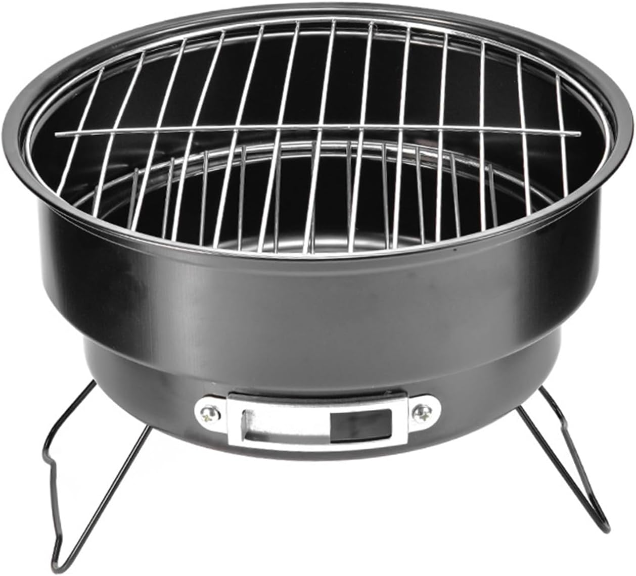 Barbecue rond portable de 25 cm avec poignée pour extérieur, maison ...
