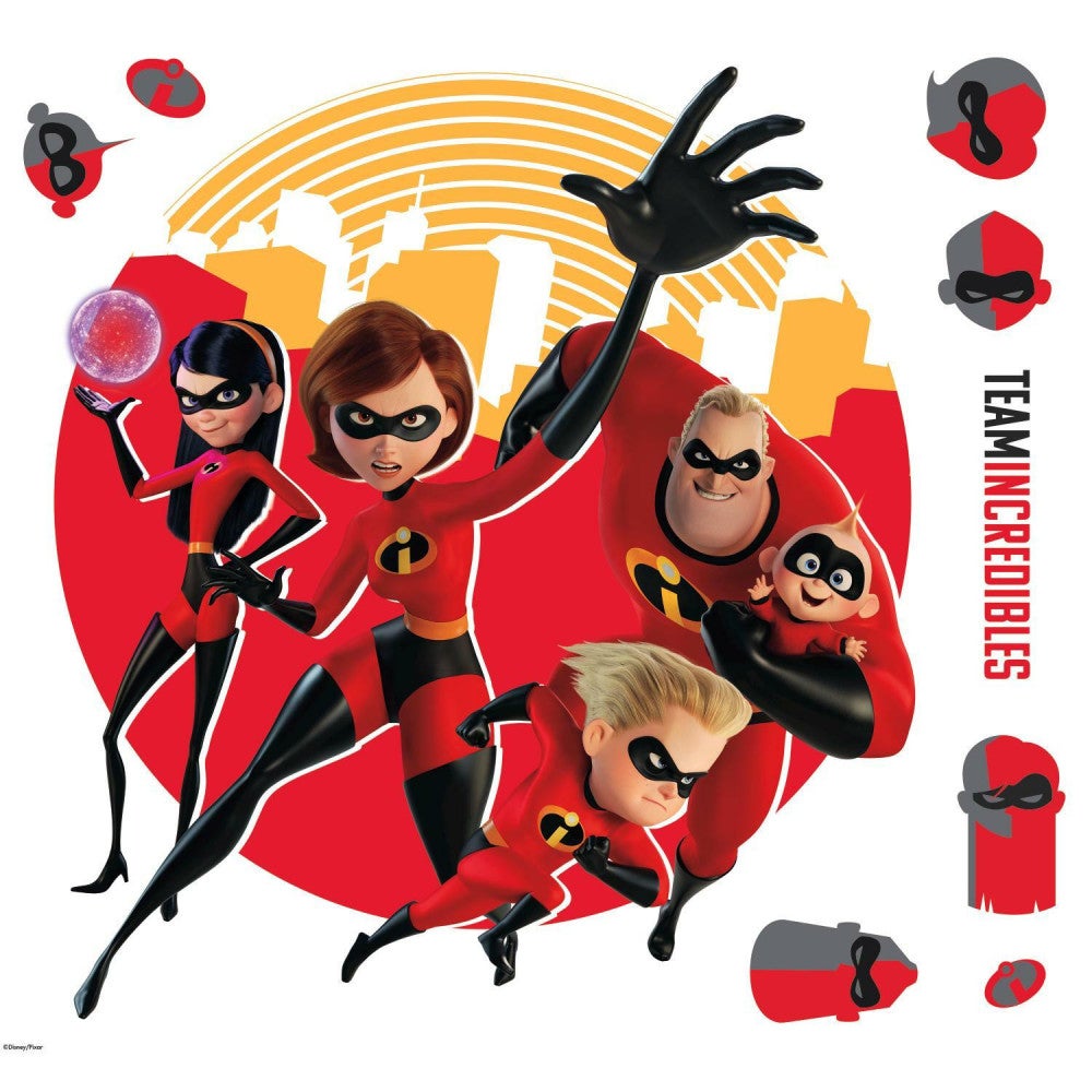 Sticker géant repositionnable Les Indestructibles 2 DISNEY - 43x92 cm ...