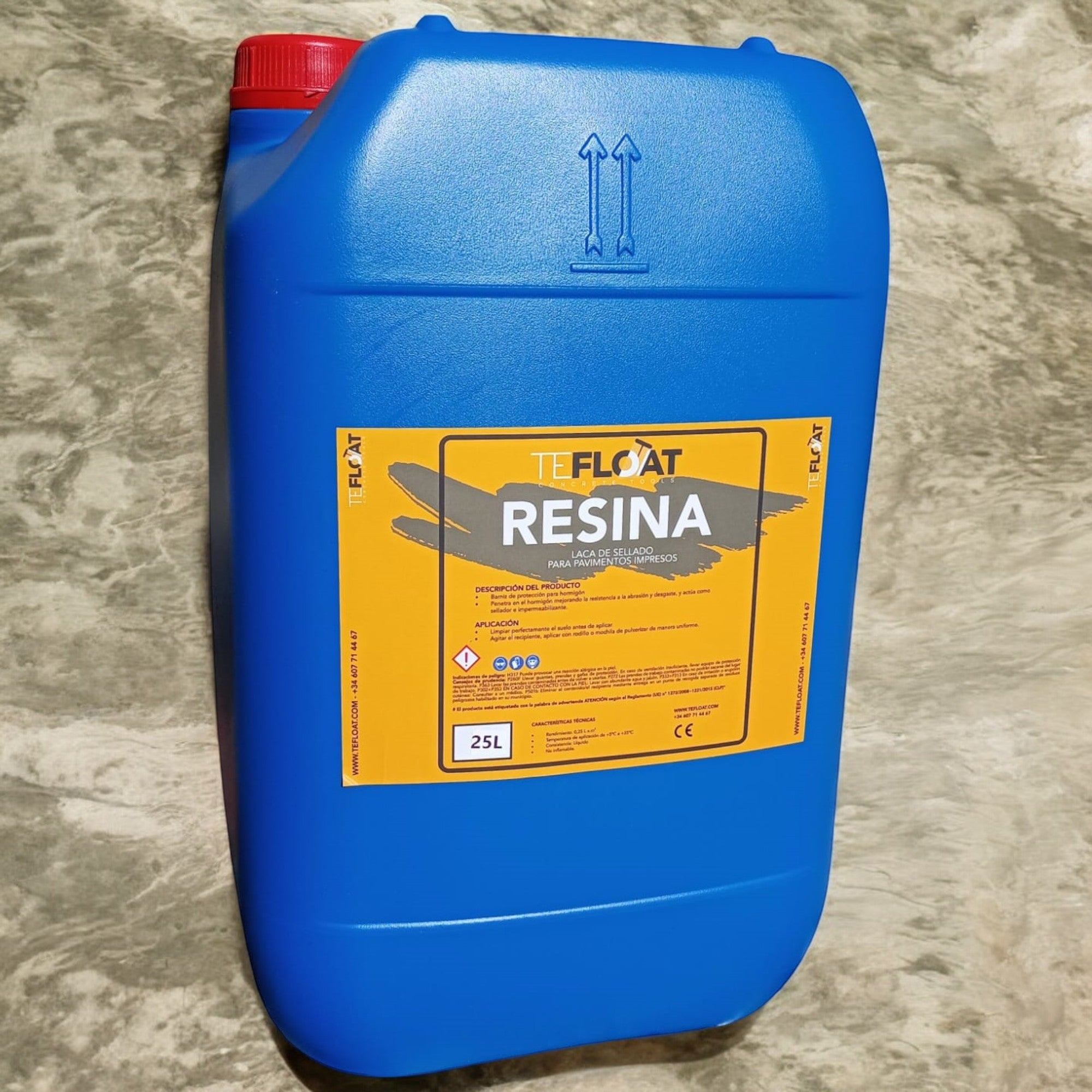 Resina para Hormigón Impreso al Agua 25 L Protección, Sellado y Barniz ...