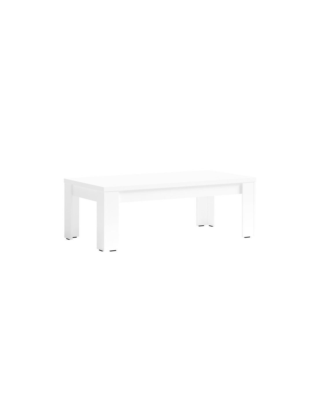Table Basse FABIO - Blanc Brillant - 135 x 47 x 70 cm | Leroy Merlin