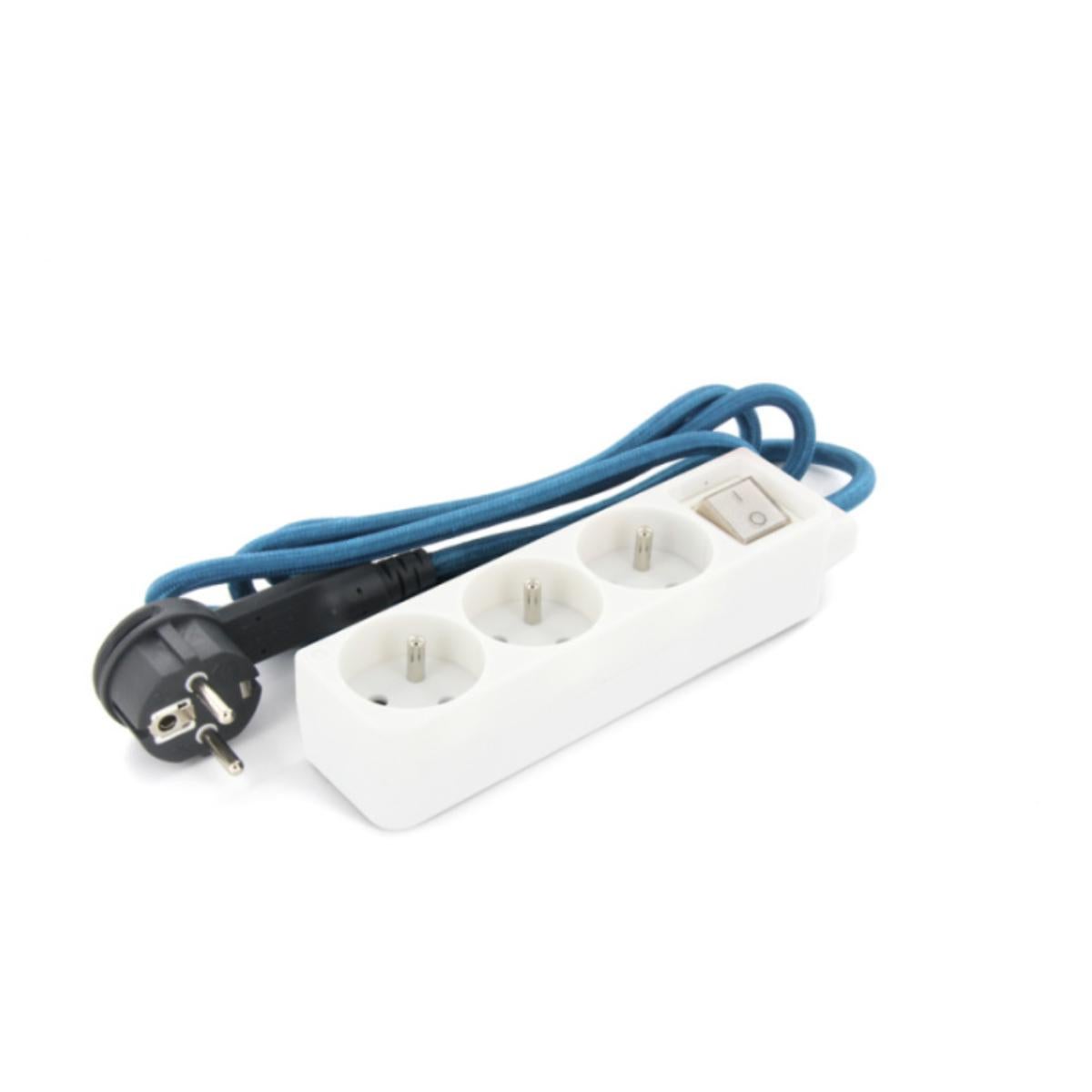Mini multiprise 3x16A fiche plate - bleu - Chacon | Leroy Merlin
