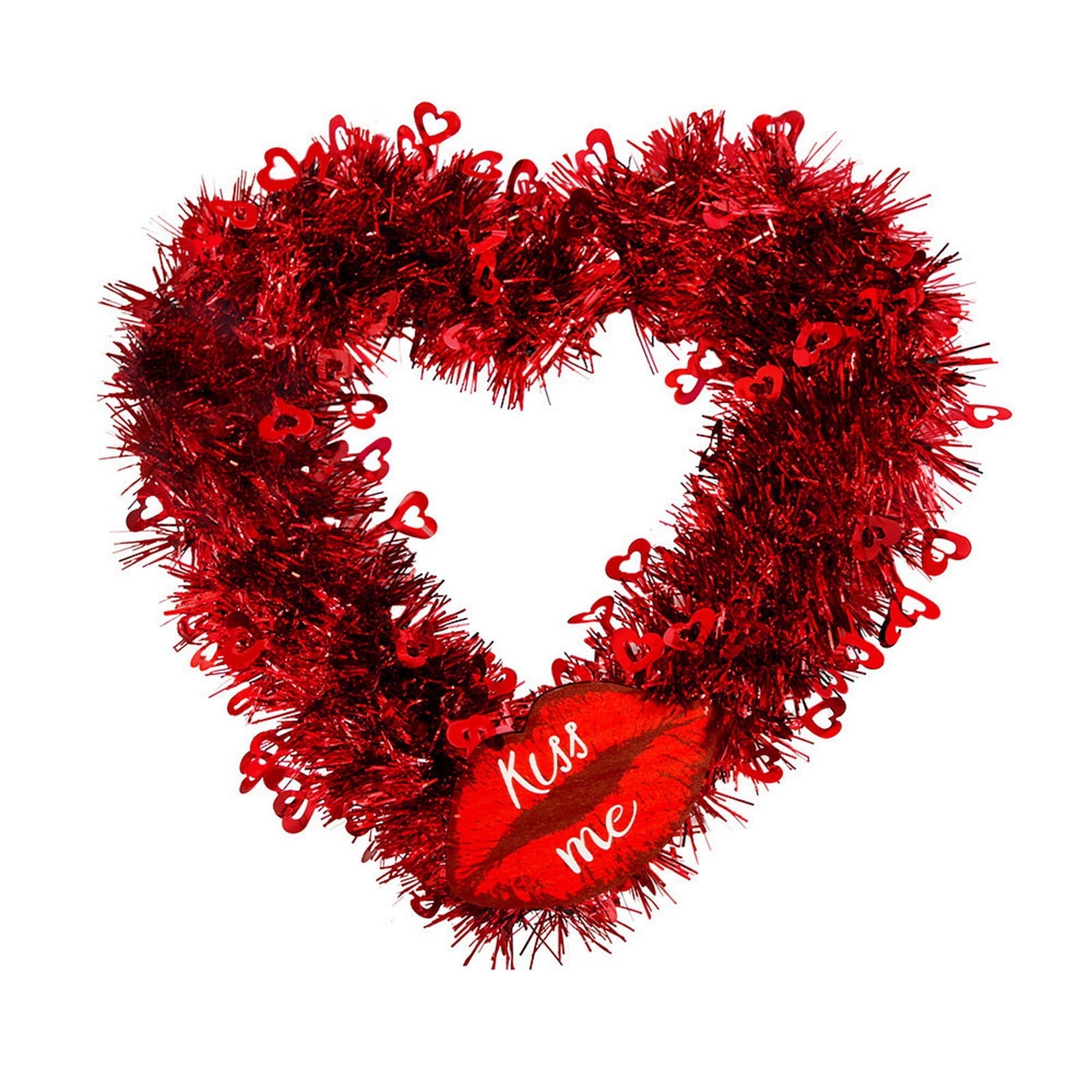 Couronnes de Saint-Valentin, décorations de porte et de mur, ornées de ...