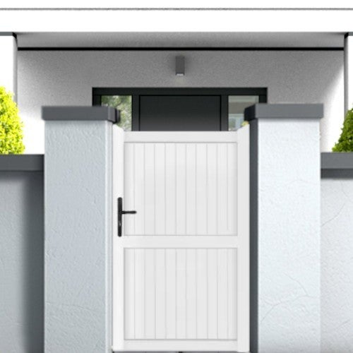 Portillon PVC standard GUÉRANDE blanc hauteur 1600 mm | Leroy Merlin