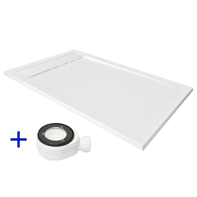 Receveur de douche 90x140 PREMIUM AMBIENTE Blanc extra plat + Bonde ... Receveur de douche 90x140 PREMIUM AMBIENTE Blanc extra plat + Bonde ...