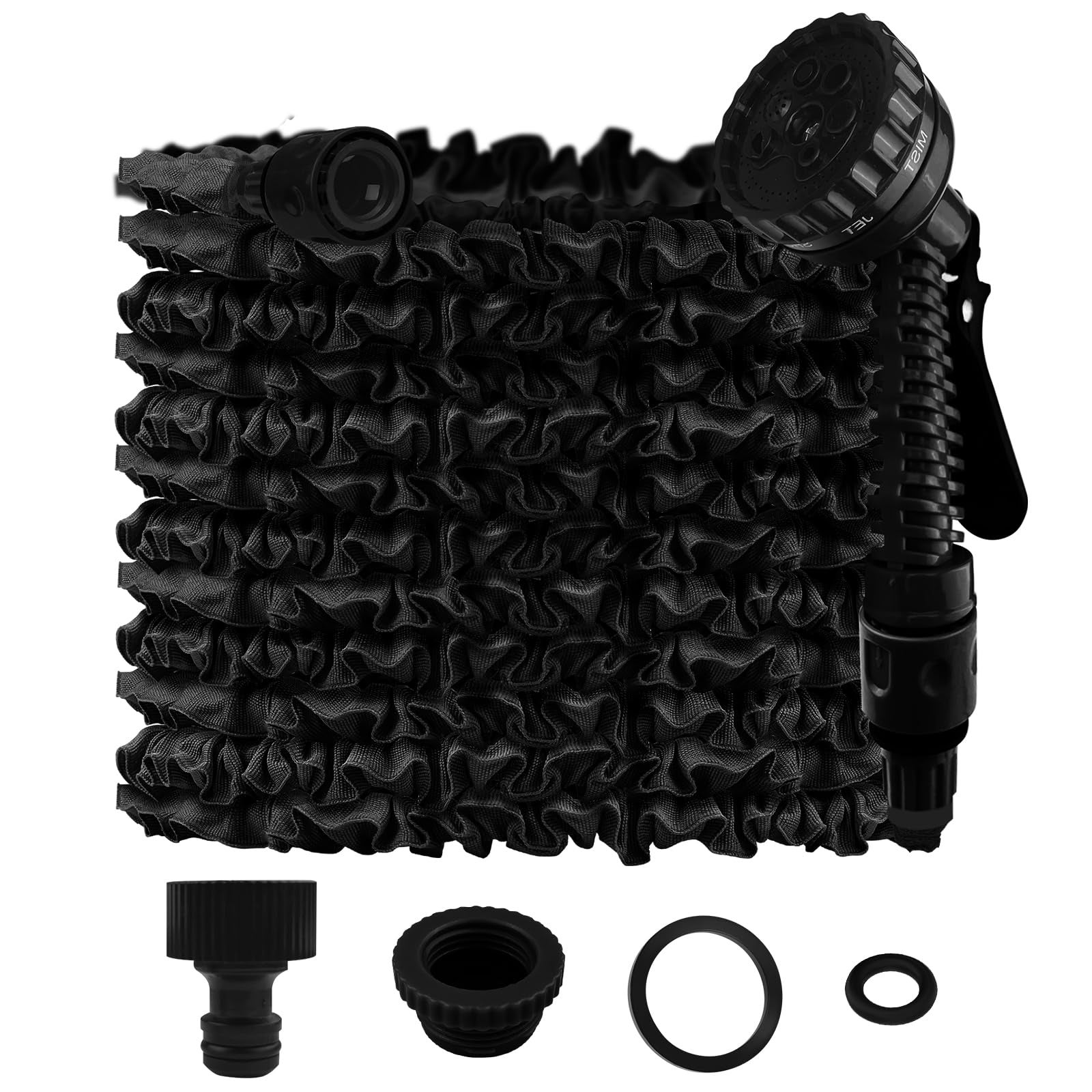 Tuyau d'Arrosage Extensible 15m, Tuyau Arrosage Extensible avec 7 Modes ...