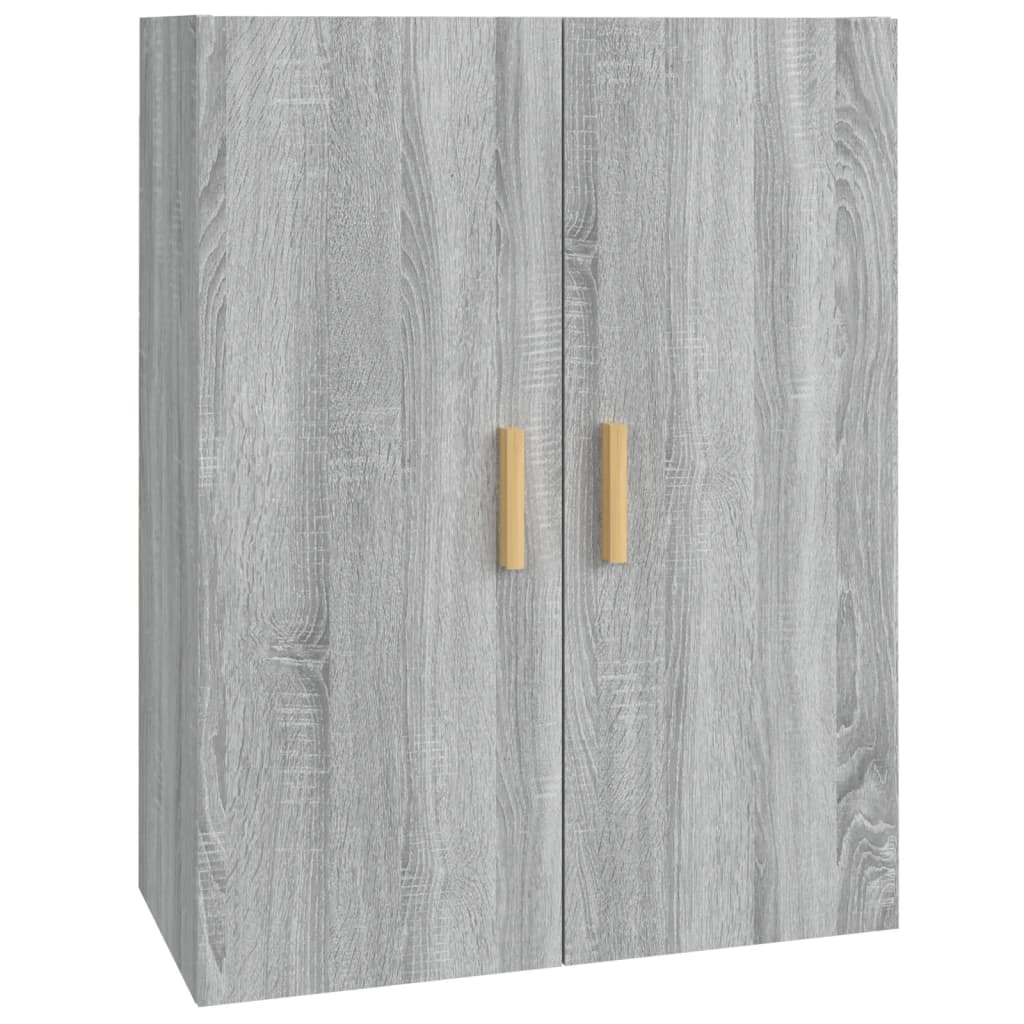 Armario de pared | Mueble de pared colgante gris Sonoma 69,5x34x90 cm ...