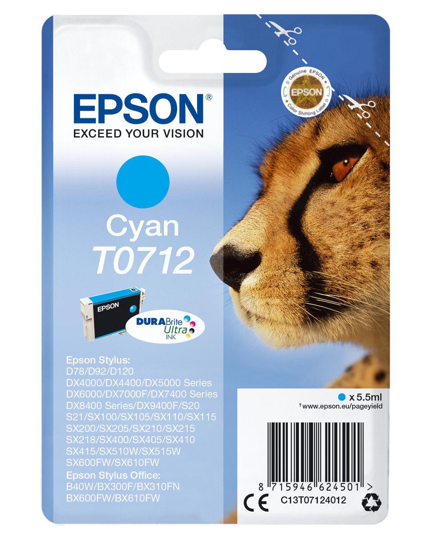 Cartouche cyan Epson Cheetah | Leroy Merlin