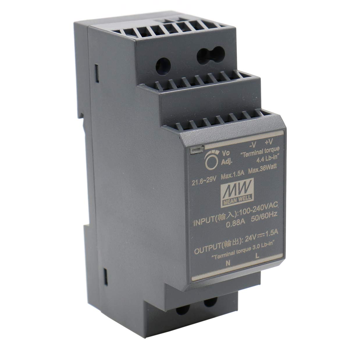 Din-Rail Alimentazione 36W 24V 1,5A , MeanWell HDR-30-24 ...