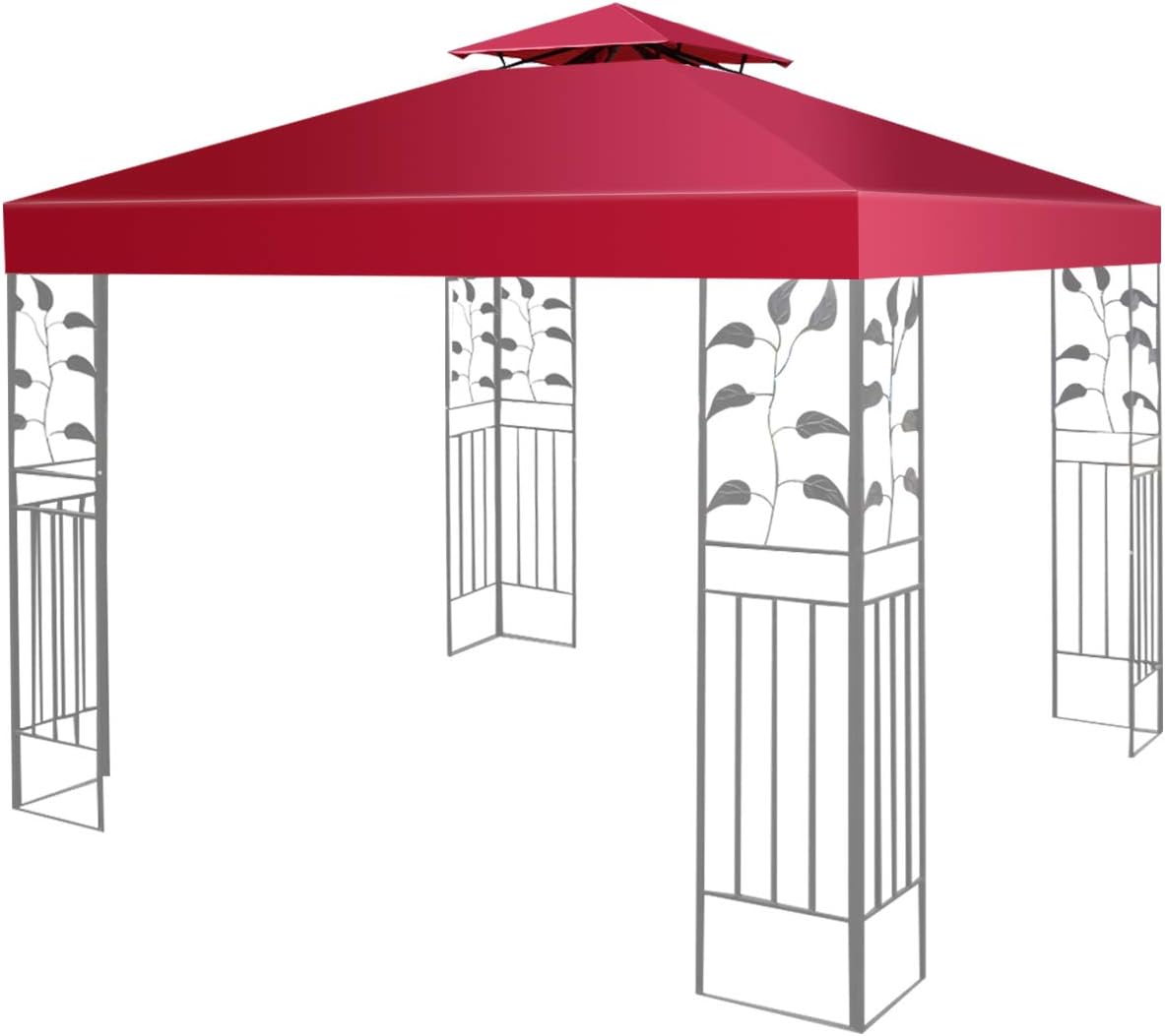 Toile de Rechange pour Pavillon Bâche pour Tonnelle Impermeable Bâche ...