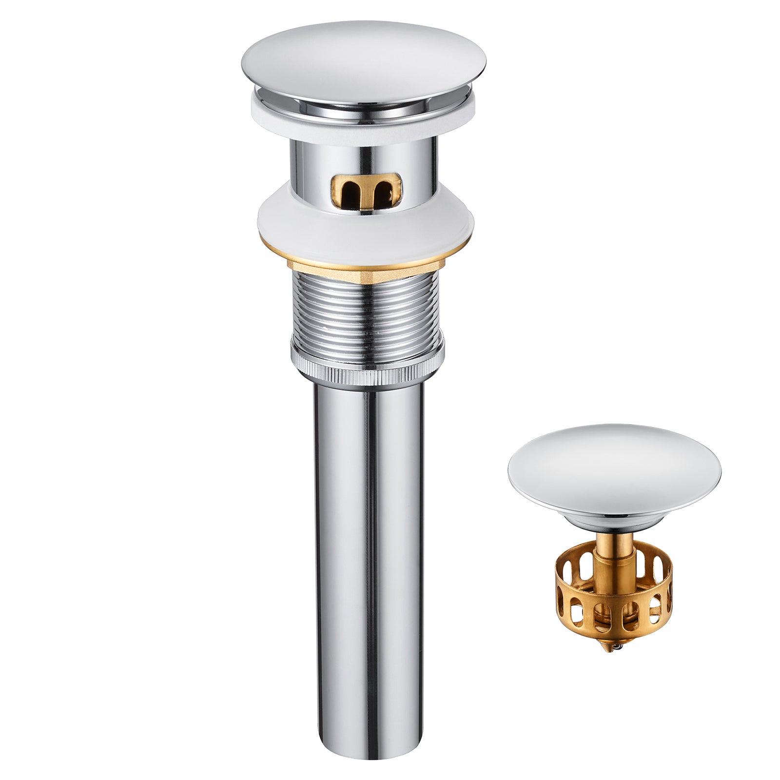 Auralum max Bonde de Lavabo avec Trop Plein,Bonde de Lavabo Pop Up ...