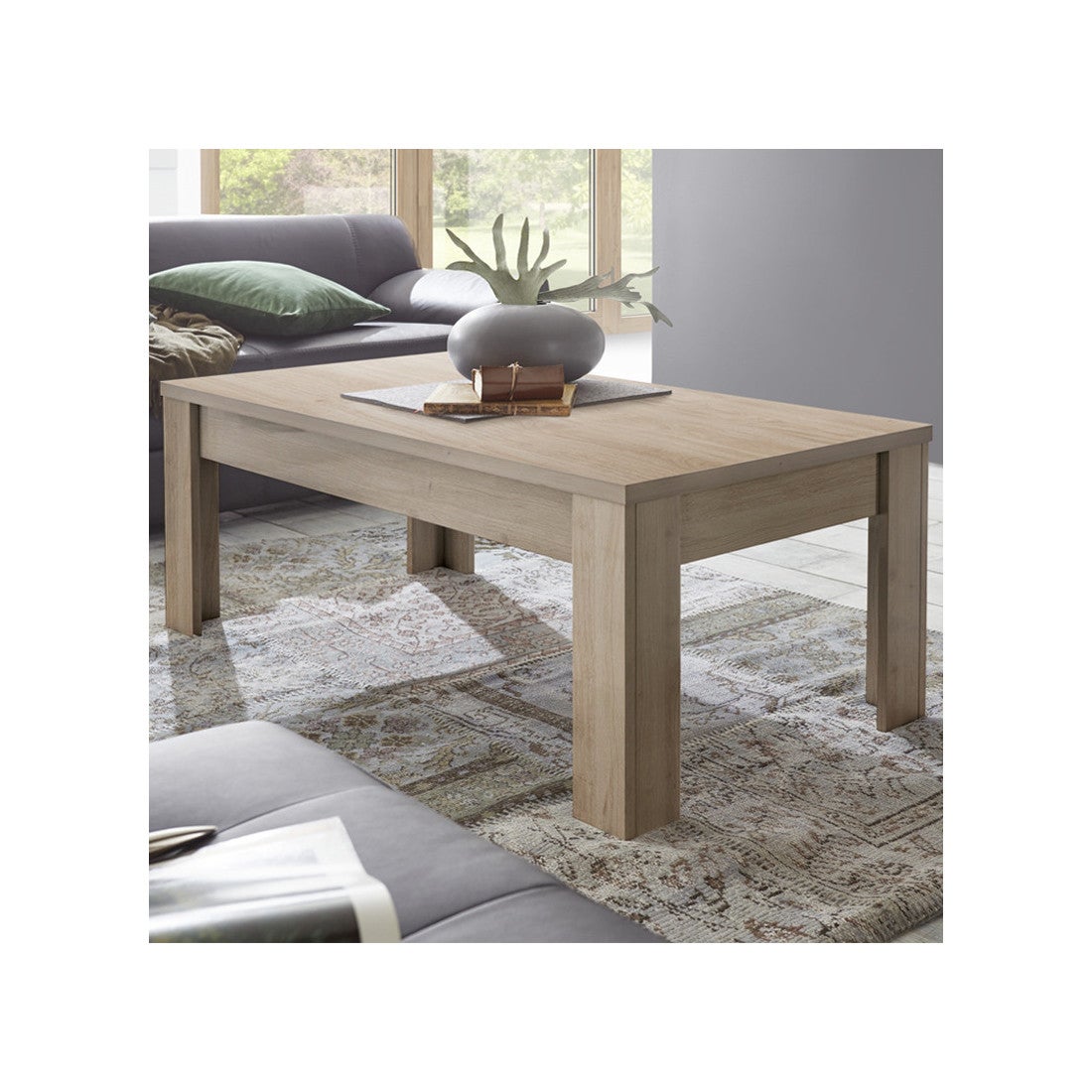 Table basse Chêne naturel - PISE | Leroy Merlin