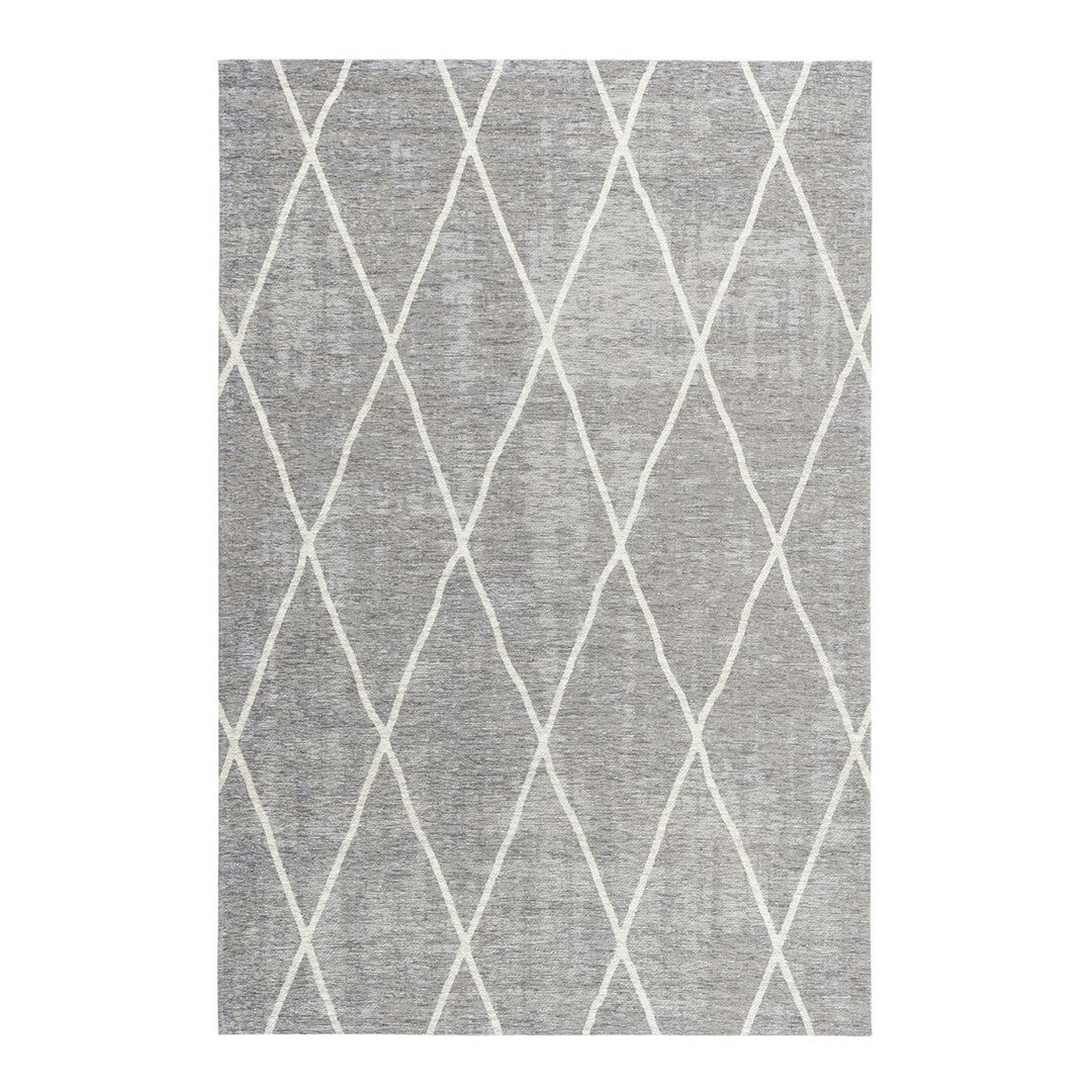 Tapis design en acrylique Argenté 155x230 DIAMO | Leroy Merlin