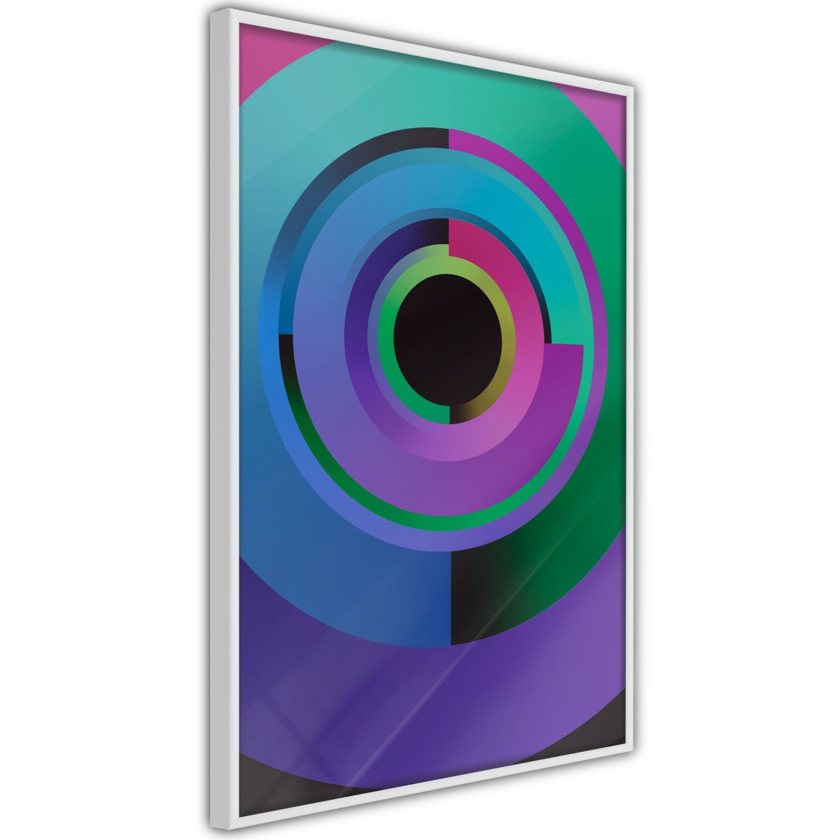 Affiche Murale Encadrée "United in Colours" 21 x 30 cm Blanc | Leroy Merlin