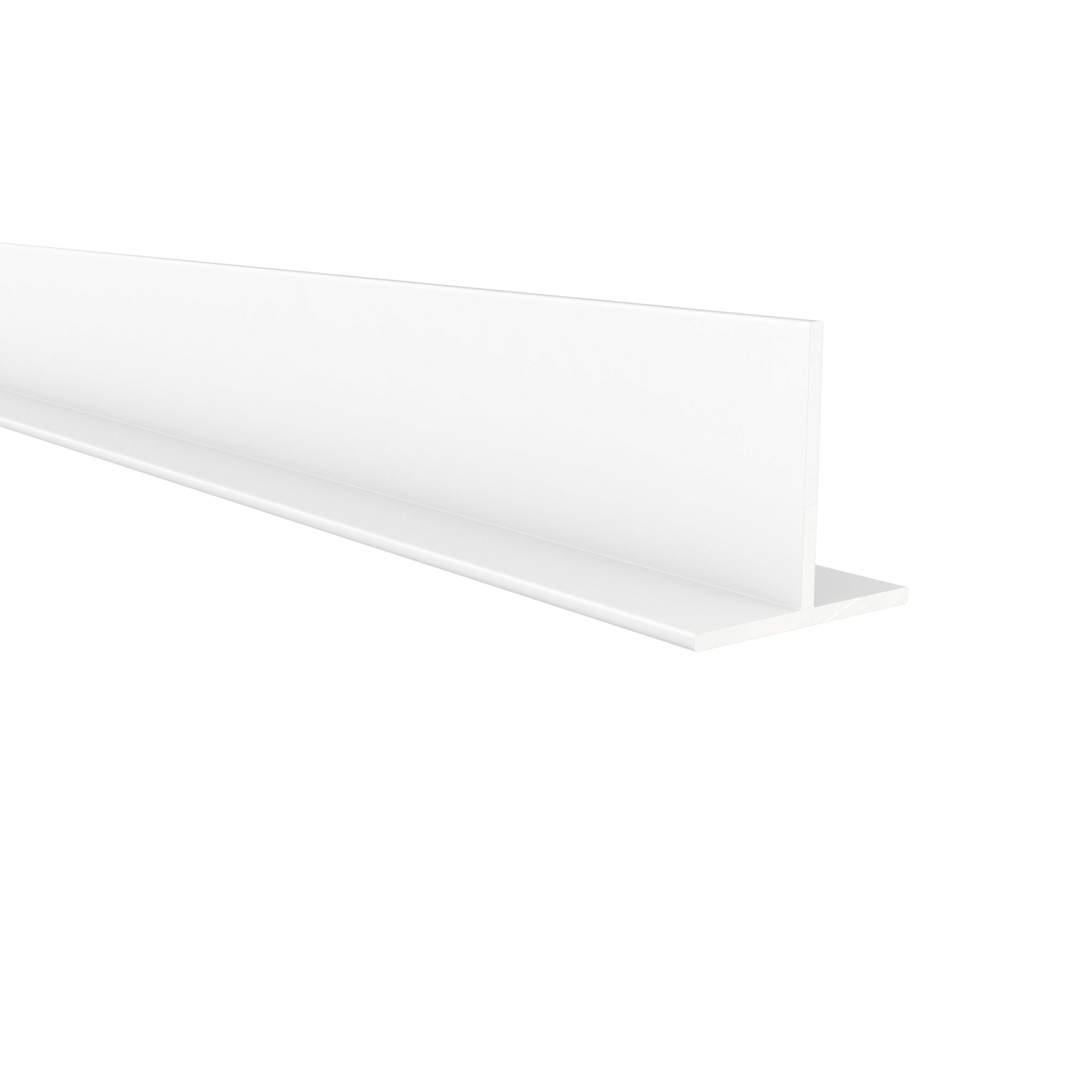 Profil en T | Fabriqué en aluminium | Finition blanche | Mesures 25*25 ...