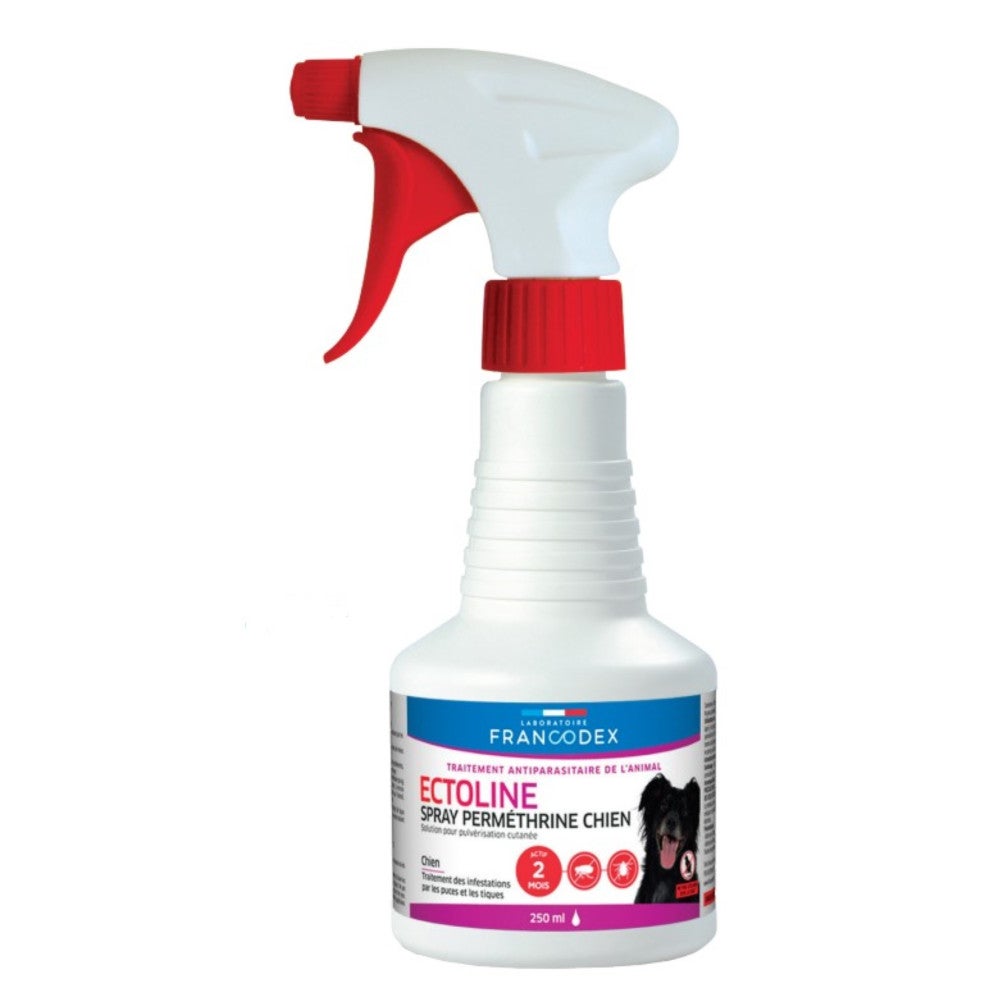 Francodex -Ectoline Spray Perméthrine 250 ml antiparasitaire pour chien ...