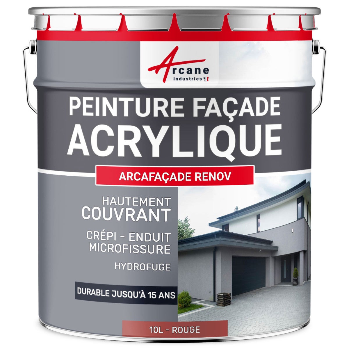 Peinture Façade - Peinture Hydrofuge Acrylique 14 couleurs - 10 L (+ ou ...