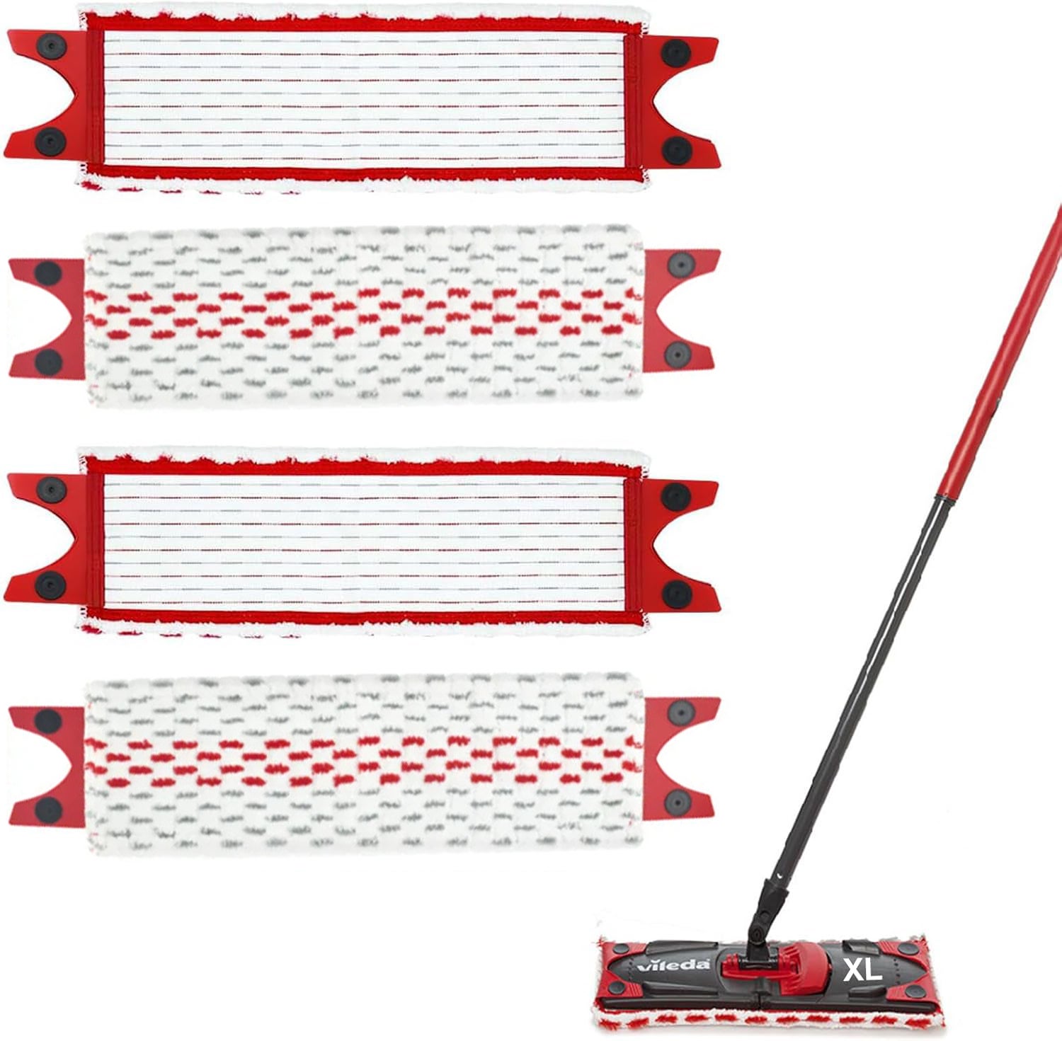 4 recharges de serpillères pour Vileda UltraMax XL, tampons de ...