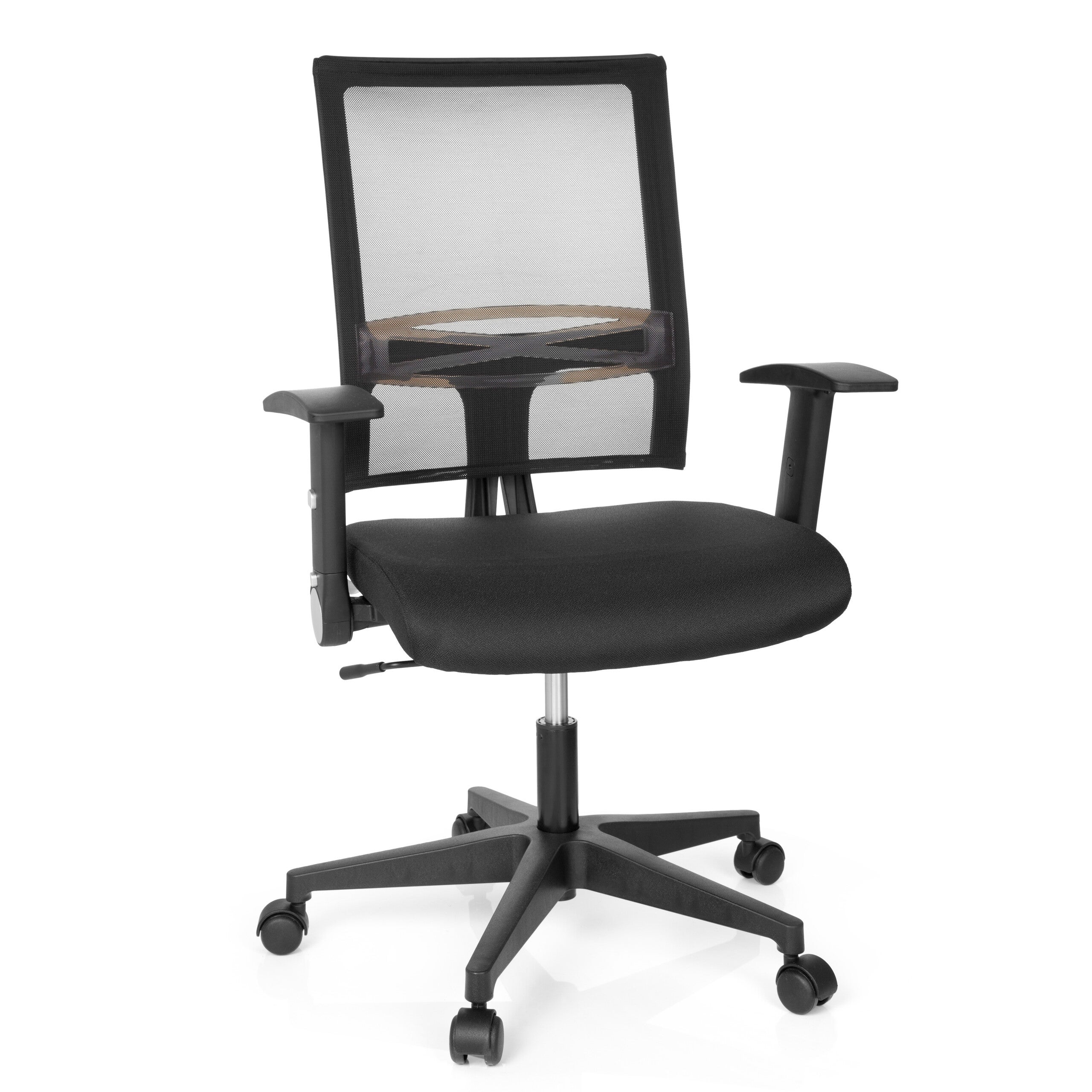 Silla de oficina / silla giratoria OFFICE R8 tejido de malla negro hjh ...