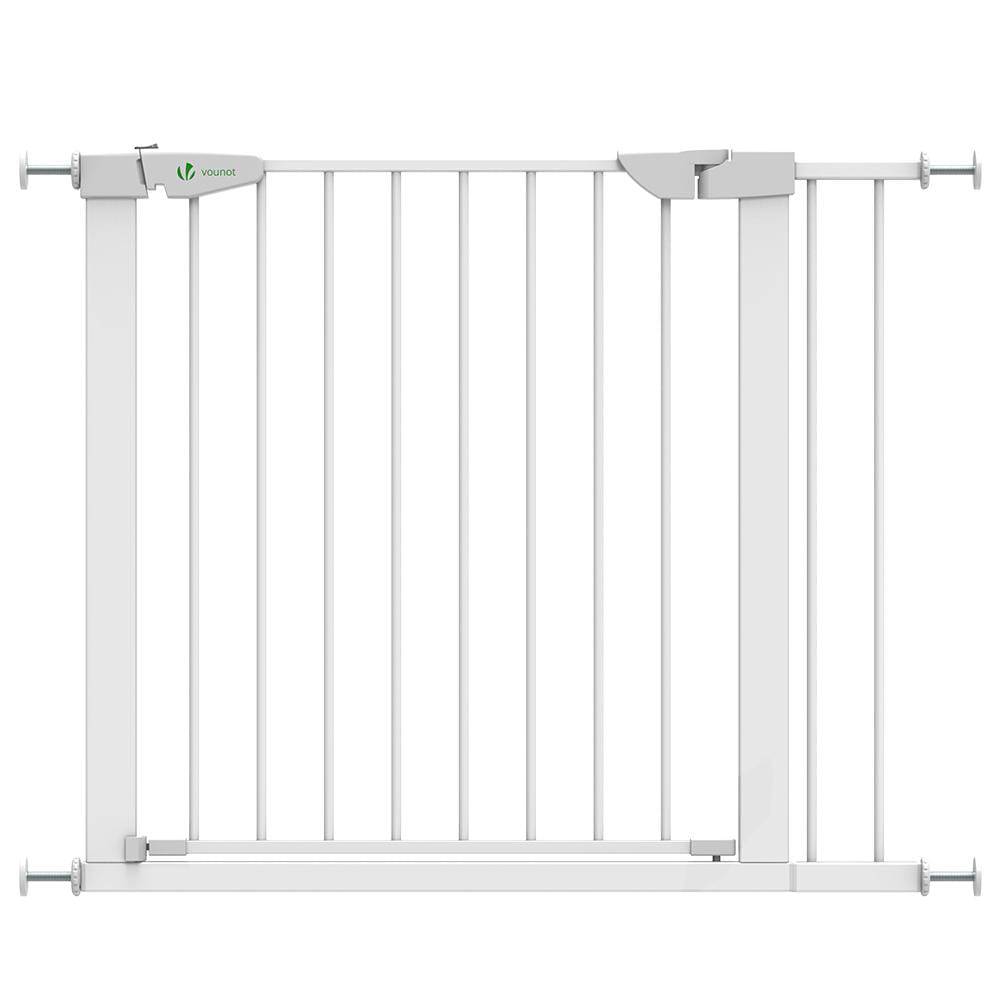 Barrière de sécurité porte et escalier 88-96cm blanc - Sans perçage ...