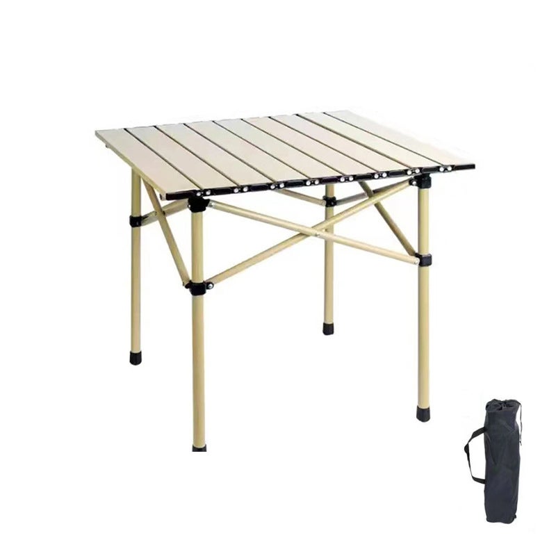 Table de camping pliante portative, table carrée de camping portative ...