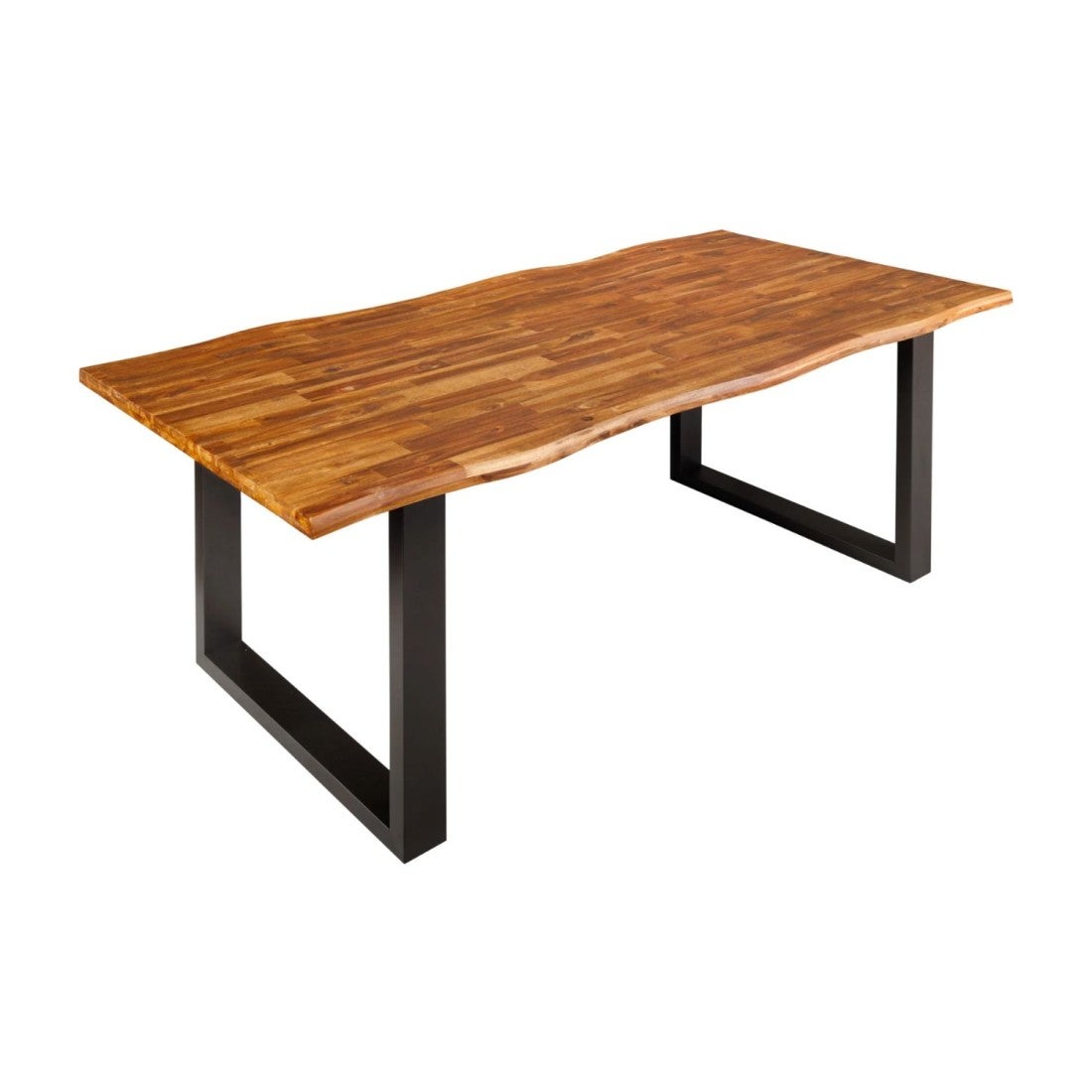 Table NALKO 200 cm – Plateau en bois massif d'acacia et structure en ...