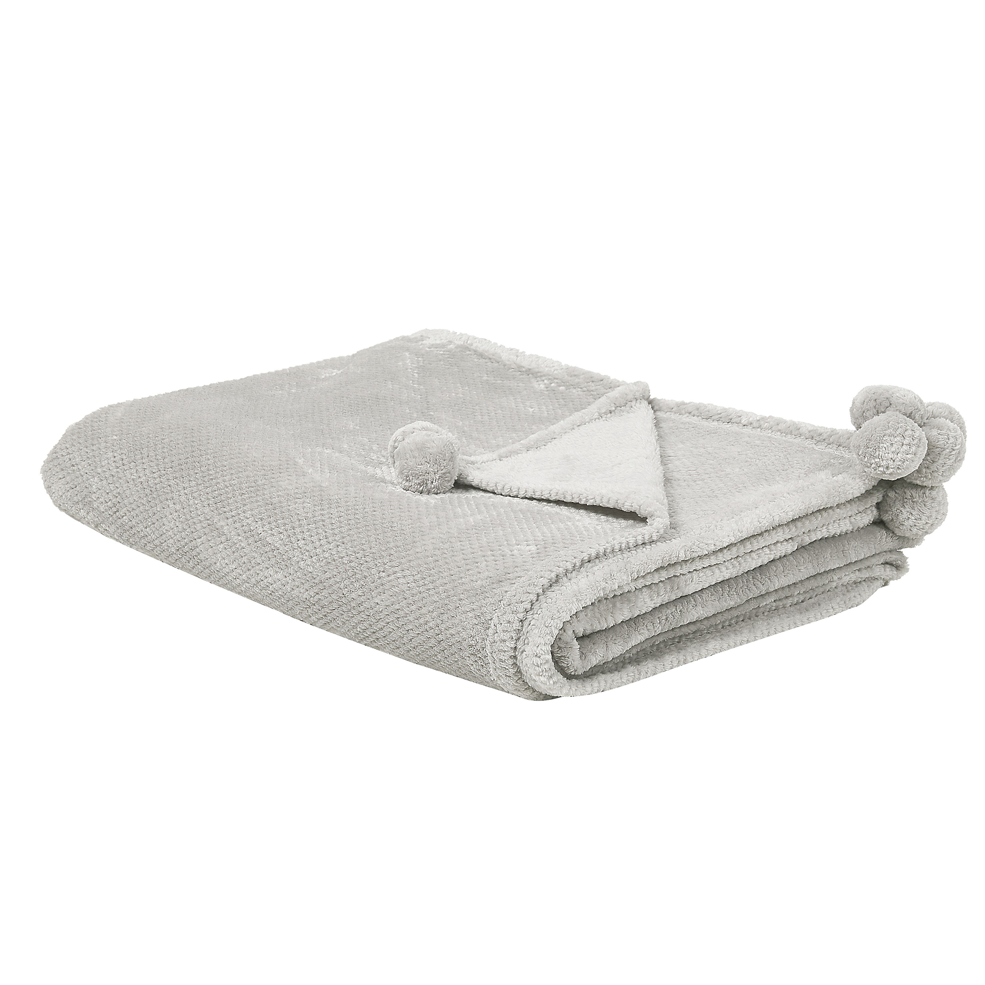 Beliani Manta SAITLER 200 x 220 cm Gris claro | Leroy Merlin