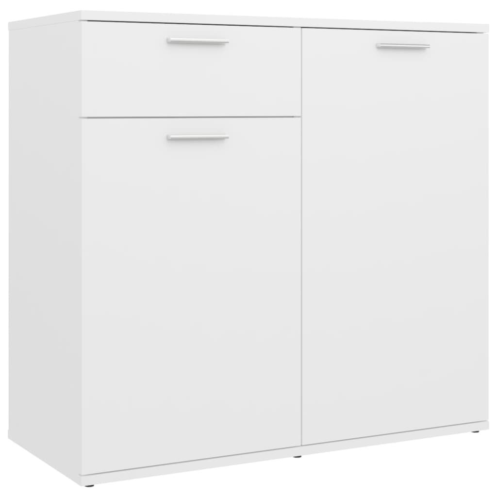 Buffet en contreplaqué blanc 80x36x75 cm - COMFORTXL | Leroy Merlin