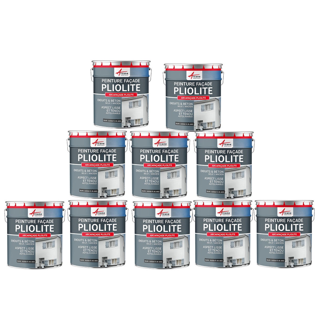 Pittura Pliolite - ARCAFAÇADE PLIOPROTECT - Bianco Crema - RAL 9001 ...