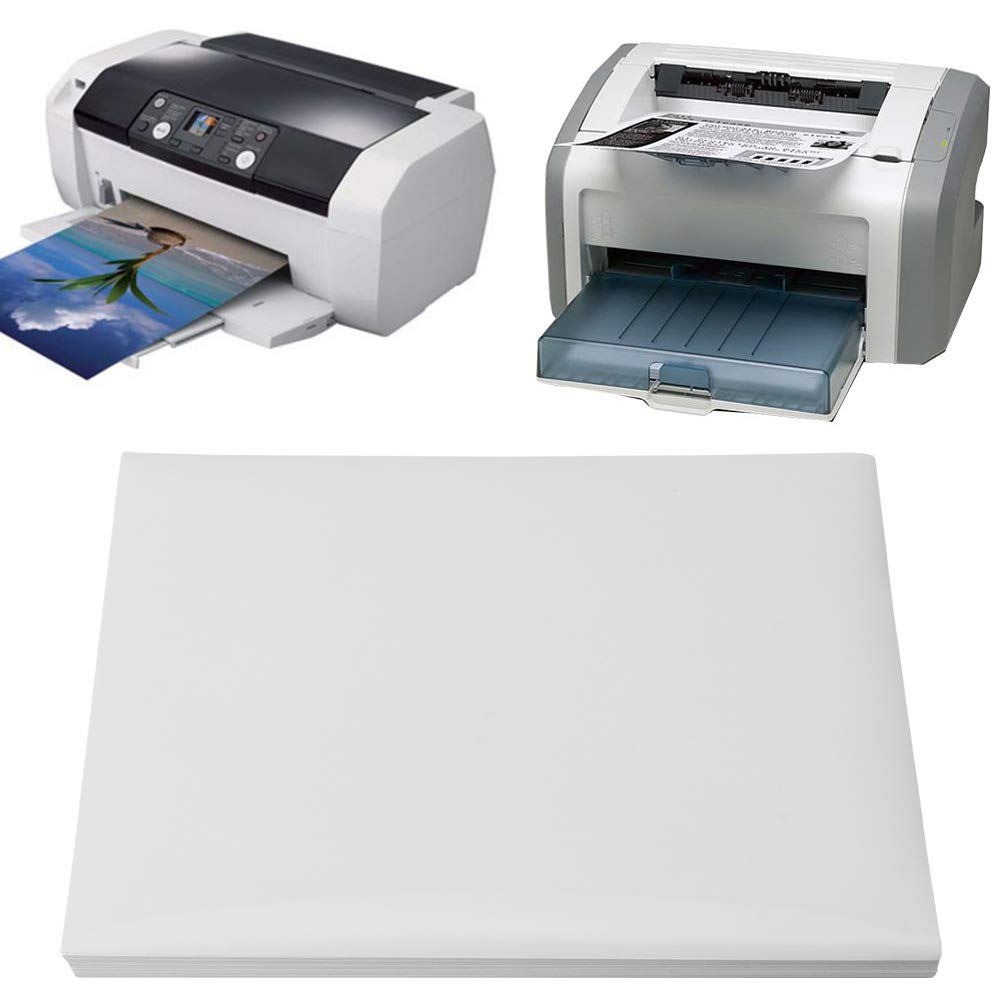 100 feuilles de papier autocollant format A4, papier autocollant ...