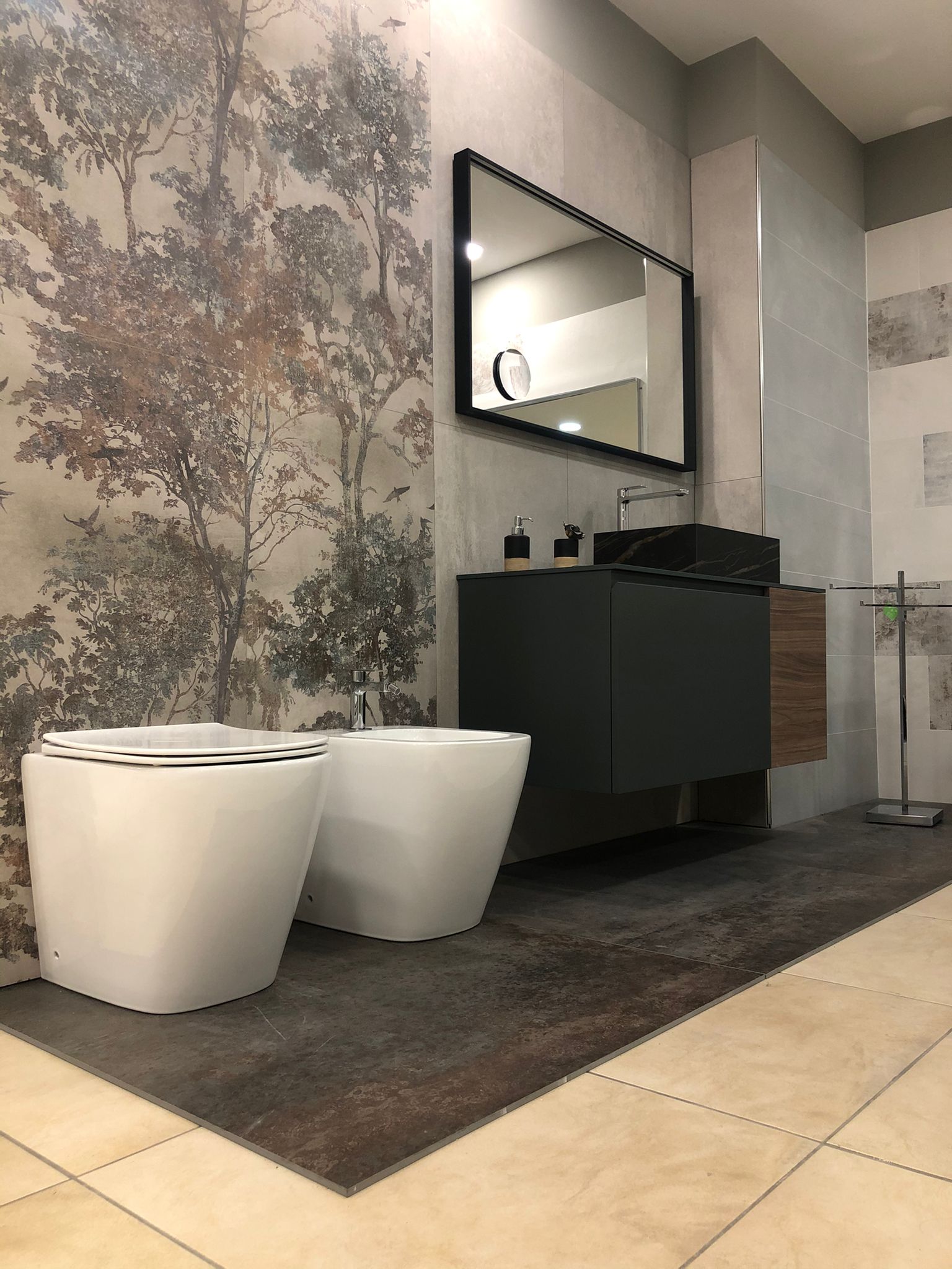 Couple de Sanitaire à poser et au ras du mur modéle Moon Rimless sans ...