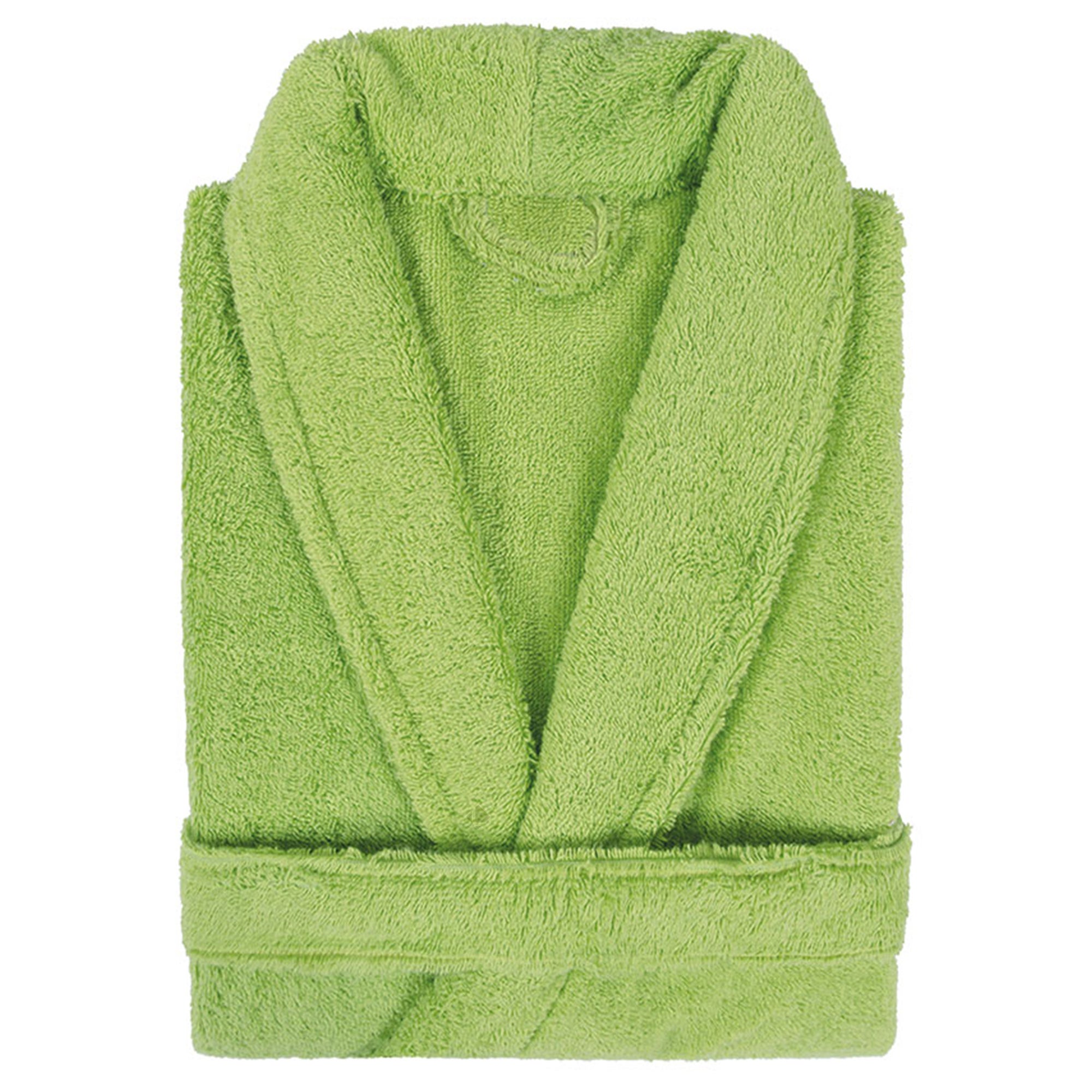 Peignoir col châle adulte PURE coton S vert pistache | Leroy Merlin