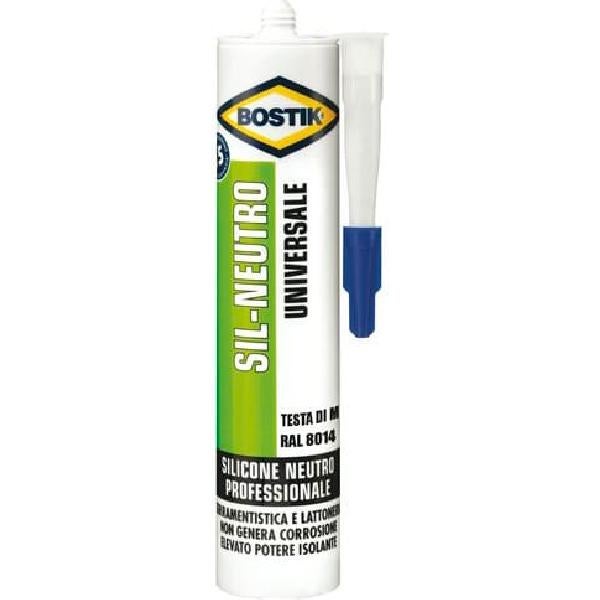 3x Uhu Bostik Universal silicona neutra, modelo D2663, color Marrón oscuro, para sellar y pegar ...