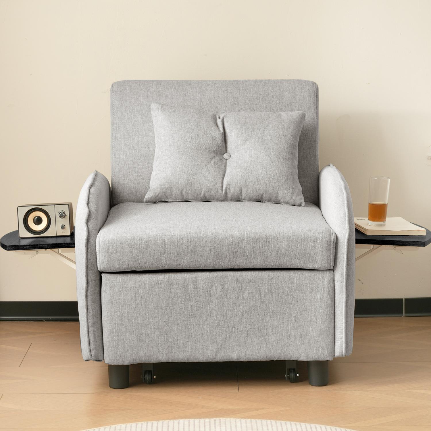 Sofá cama individual 3 en 1 para espacios pequeños – Sillón reclinable ...