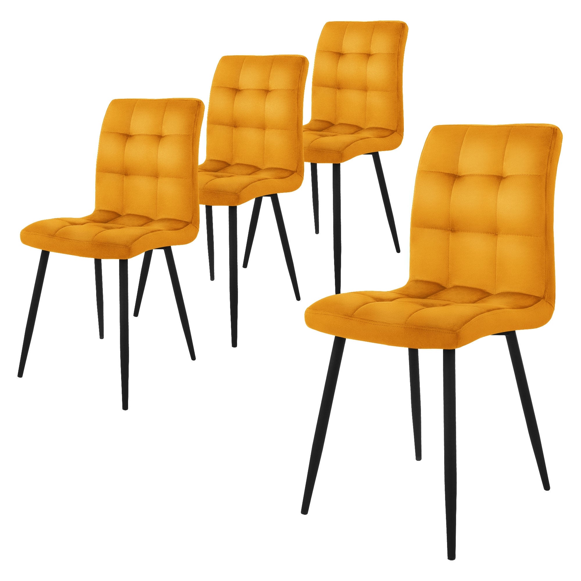 Lot de 4 chaises Chaise de salle à manger Chaise de cuisine Chaise de ...