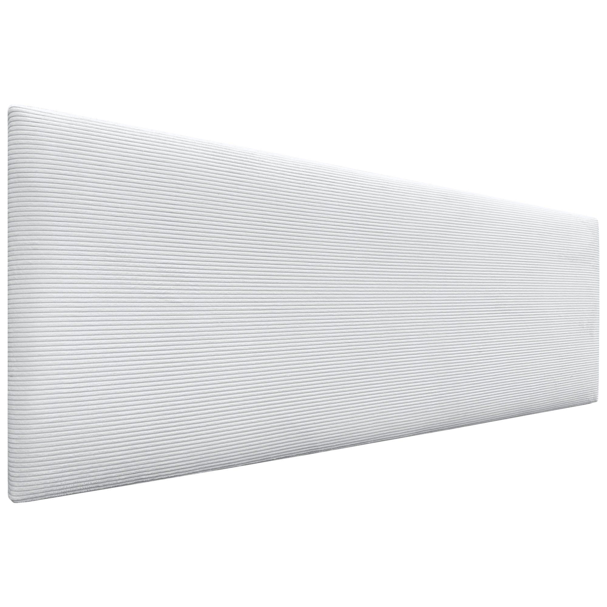 DHOME Tête de Lit Velours Côtelé Uni 150x50 Lits 150/160 - Blanc ...