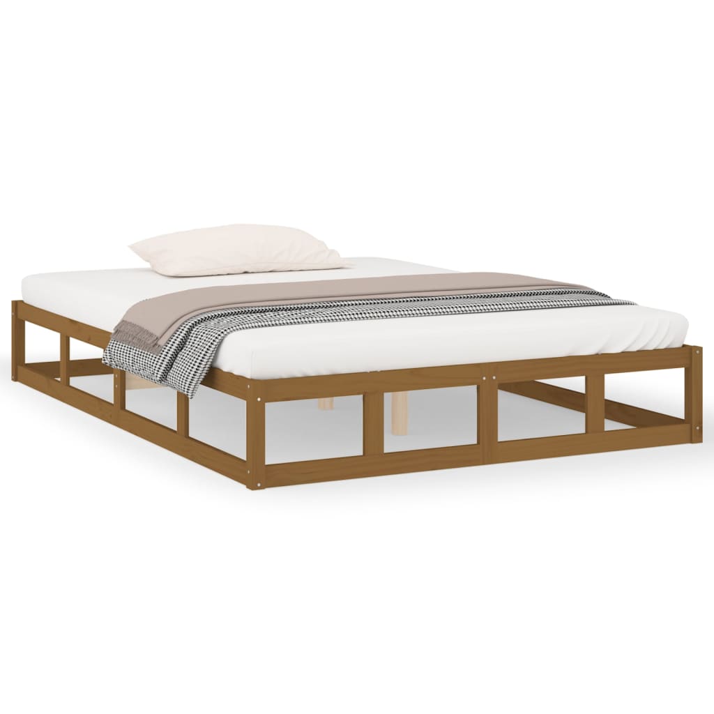 Cama matrimonial | Cama para adultos | Estructura de cama madera maciza ...