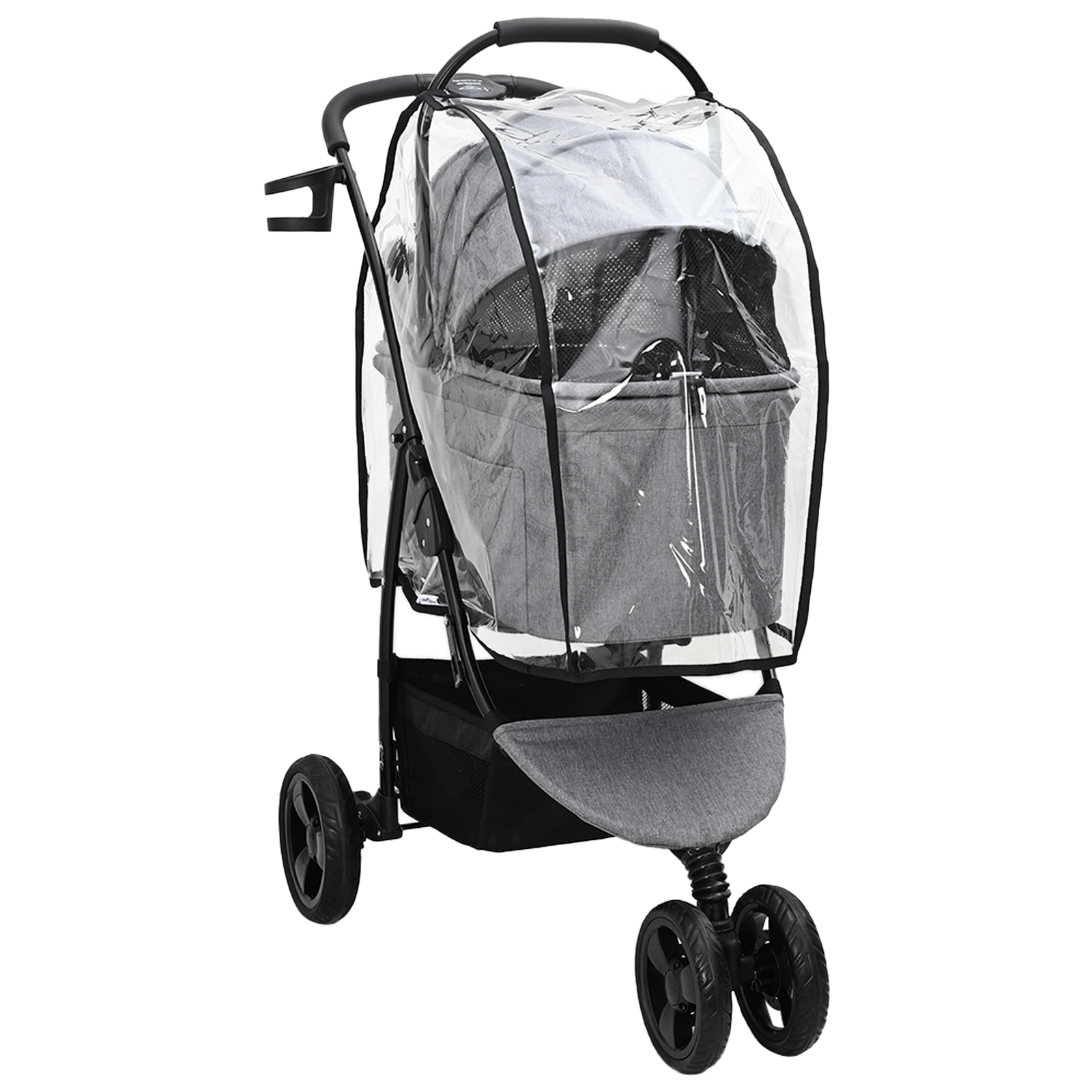 Poussette Pliante pour Animaux Gris 78 x 54 x 101 cm Polyester vidaXL ...