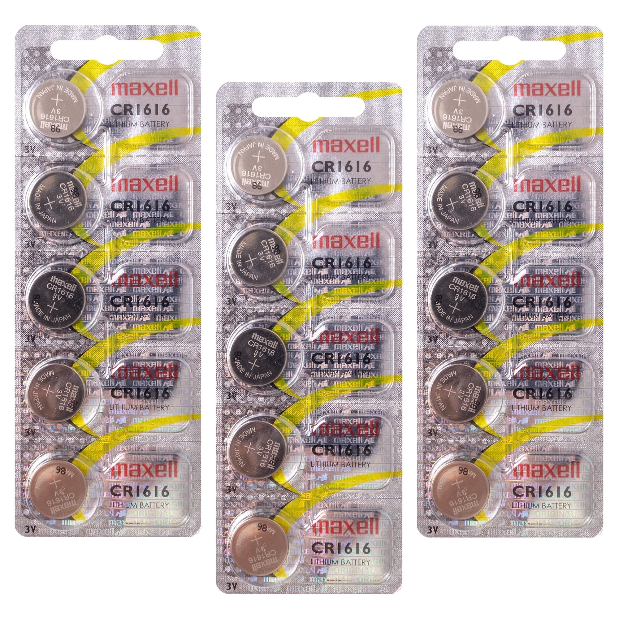 Maxell pila doméstica single-use battery cr1616 3v 15 piezas 55mah ...