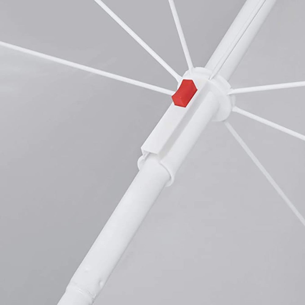 Art.253001 Parasol avec poteau central couleur unie TNT avec couvercle 180 cm | Leroy Merlin